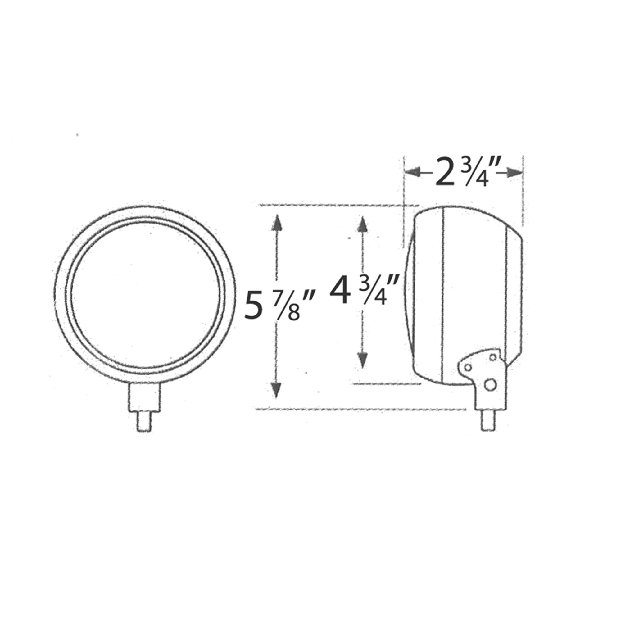 Blazer Trapezoid Beam 12 Volt Halogen Work Light — 4 3/4in., 36 Watts ...