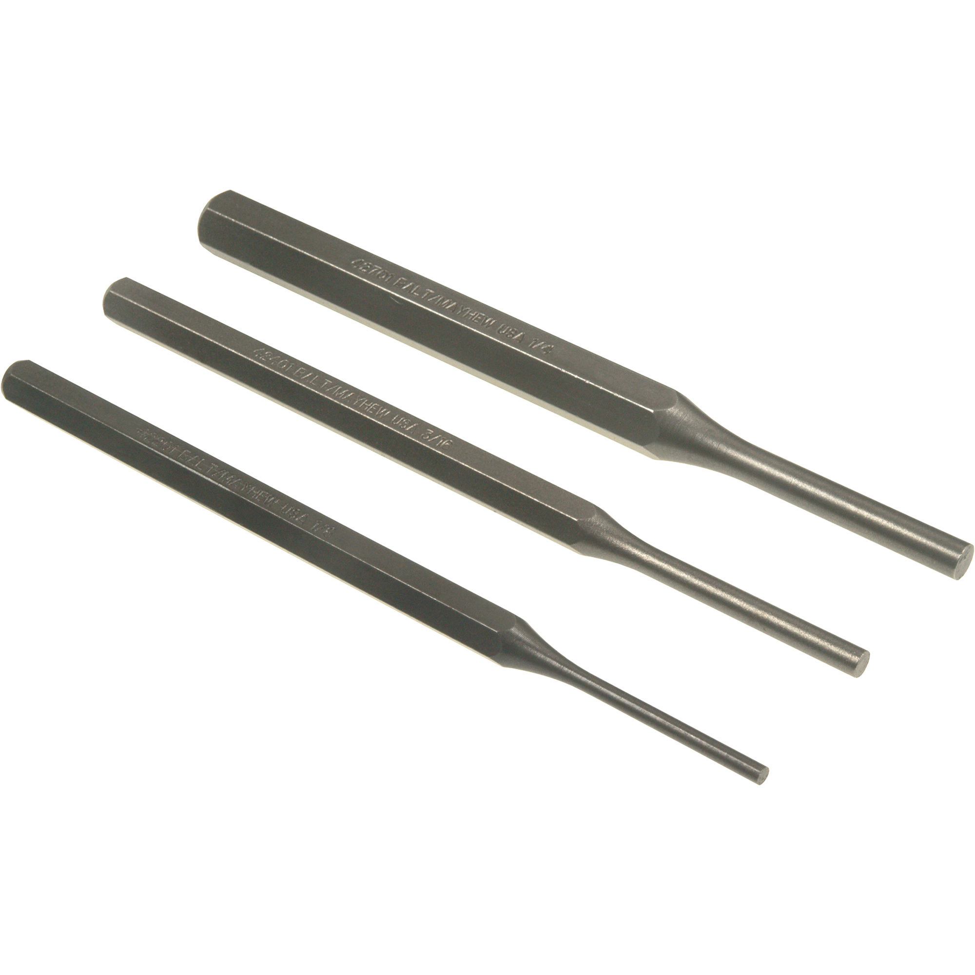 Mayhew Large Pin Punch Set, 3-Pc., Model# 89052 | Northern Tool