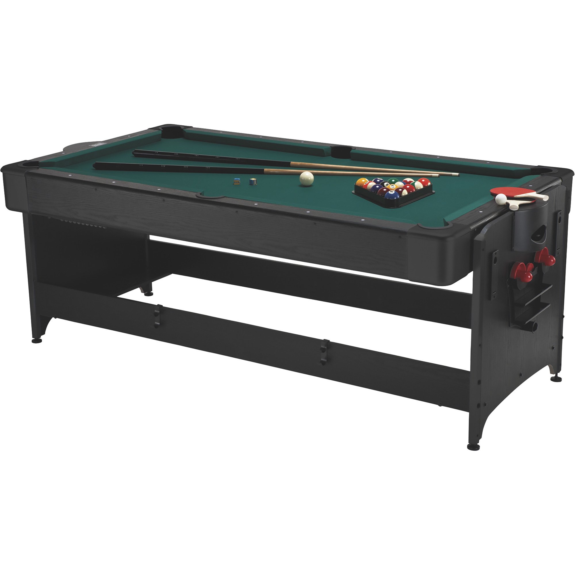 Fat Cat Original Pockey 3-In-1 Game Table — Pool/Billiard, Air Hockey ...