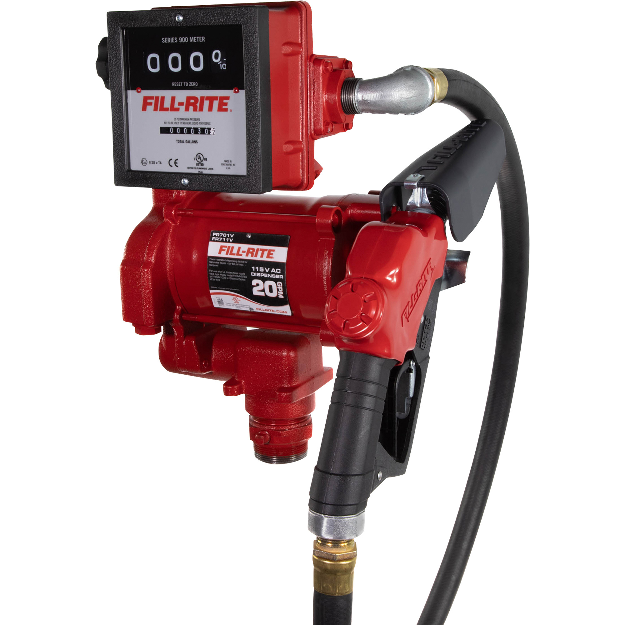 Fill-Rite 115 Volt AC High Flow Pump, 20 GPM, Model# FR711VA | Northern ...