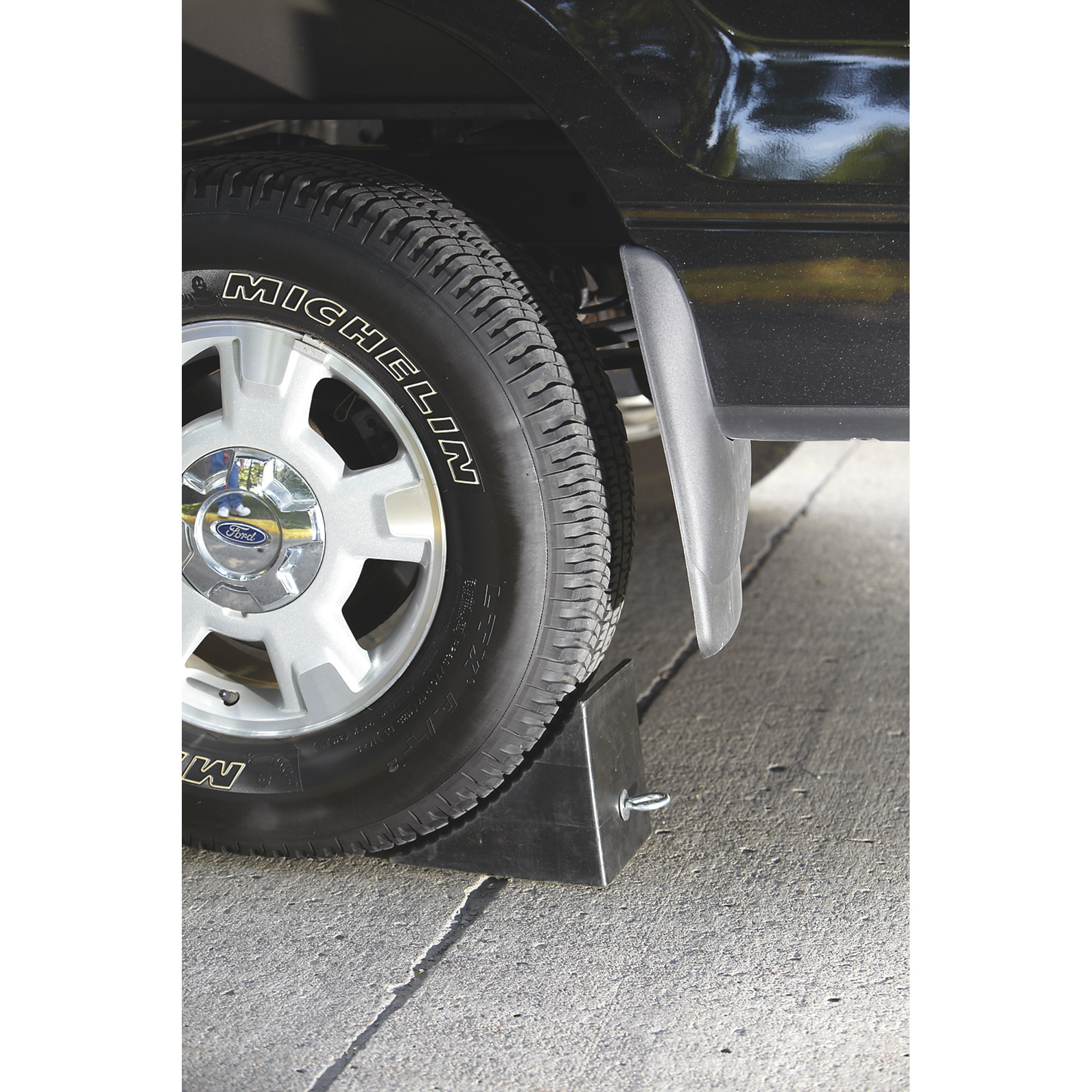 Ironton Contoured Wheel Chock, Rubber with Reinforced Nylon | Northern Tool