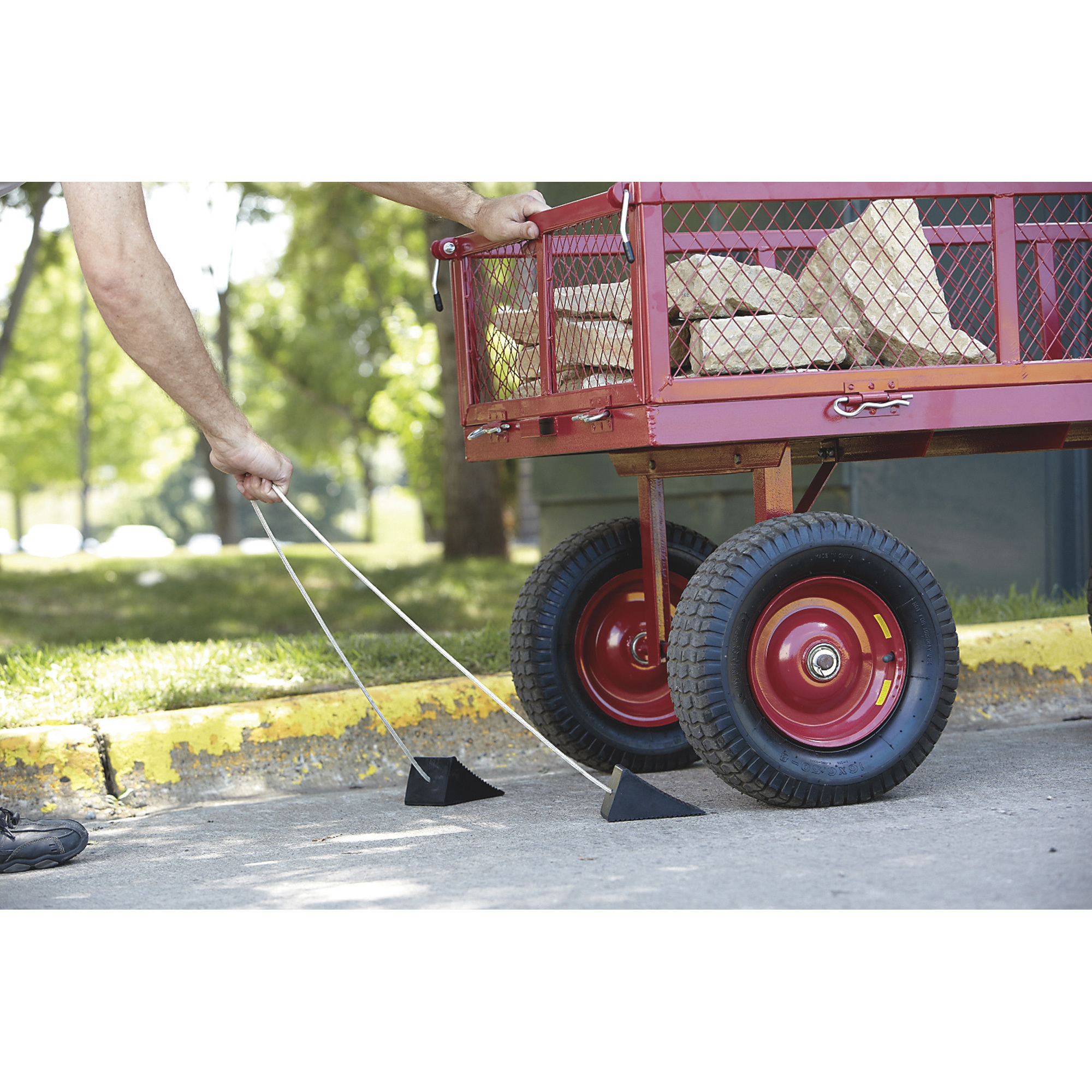 Ironton 2-Pk. of Compact Wheel Chocks, Solid Rubber, Model# RWC07-NT ...