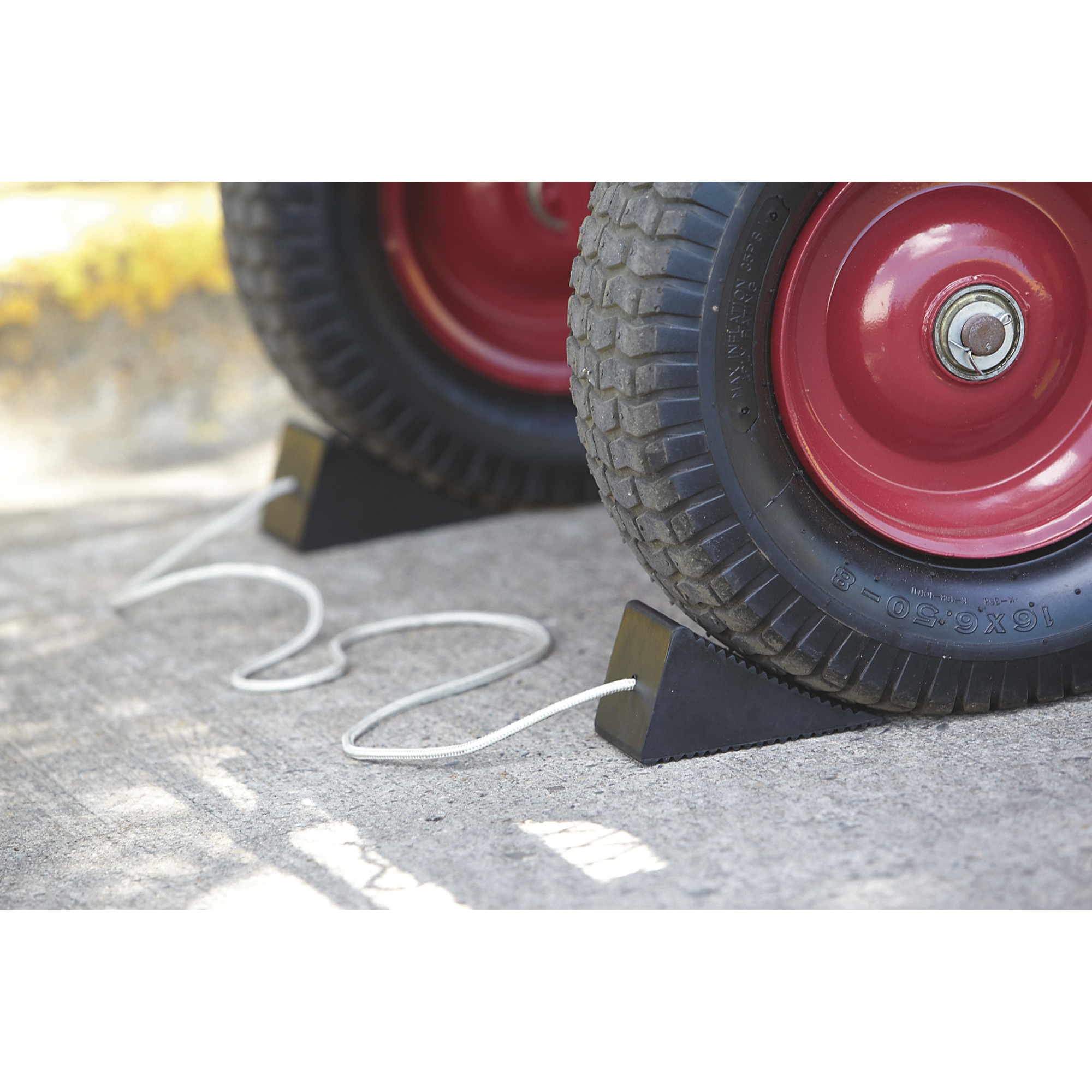 Ironton 2-Pk. of Compact Wheel Chocks, Solid Rubber, Model# RWC07-NT ...
