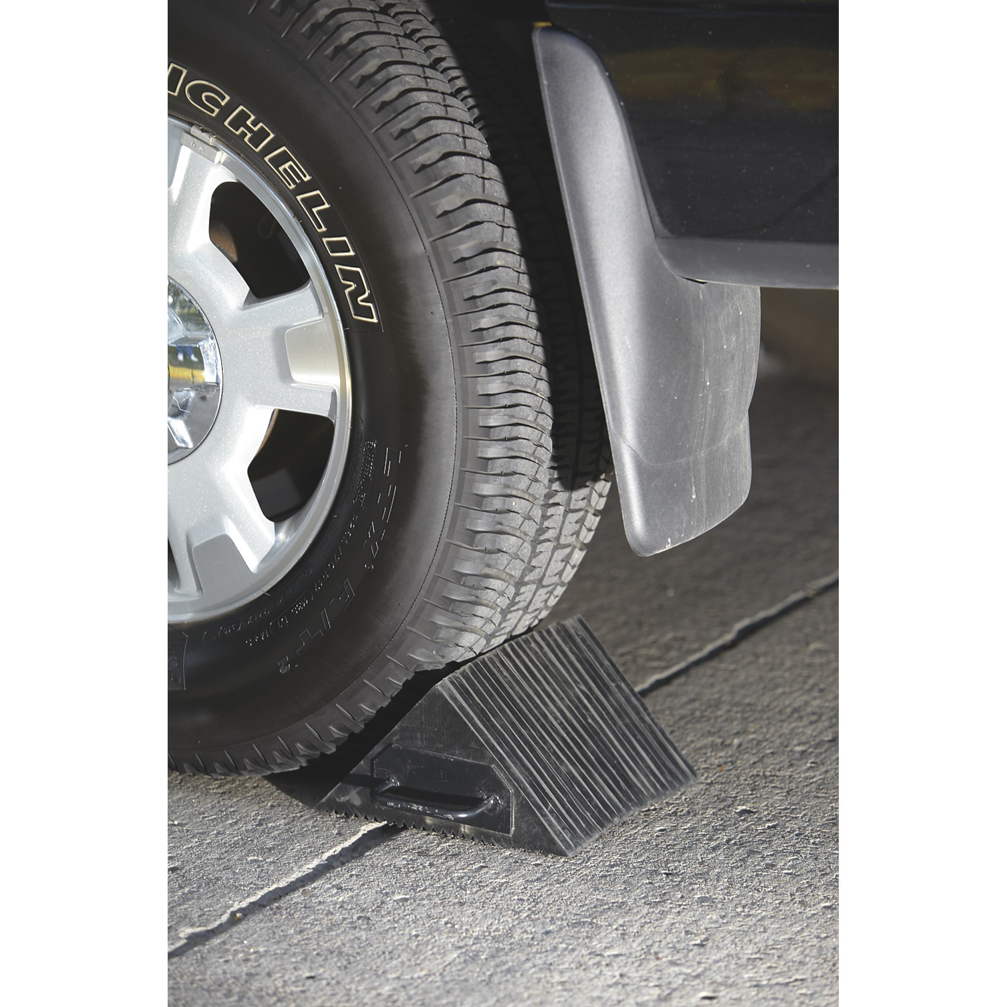 Ironton Laminated Rubber Wheel Chock, 10in.L x 10in.W x 5.4in.H ...