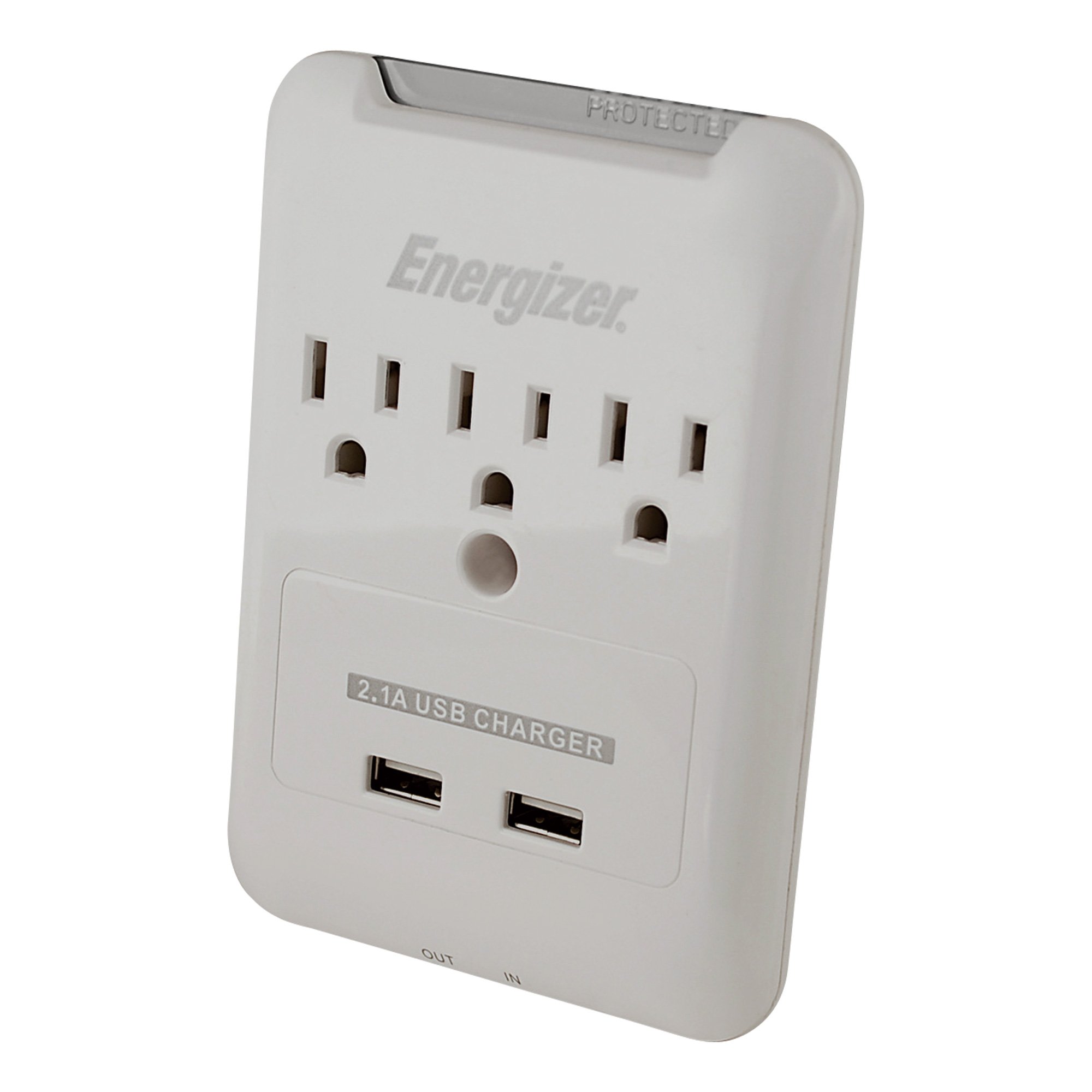 Energizer 3-Outlet Surge Protector with USB Ports, Model# ENG0SRG001 ...