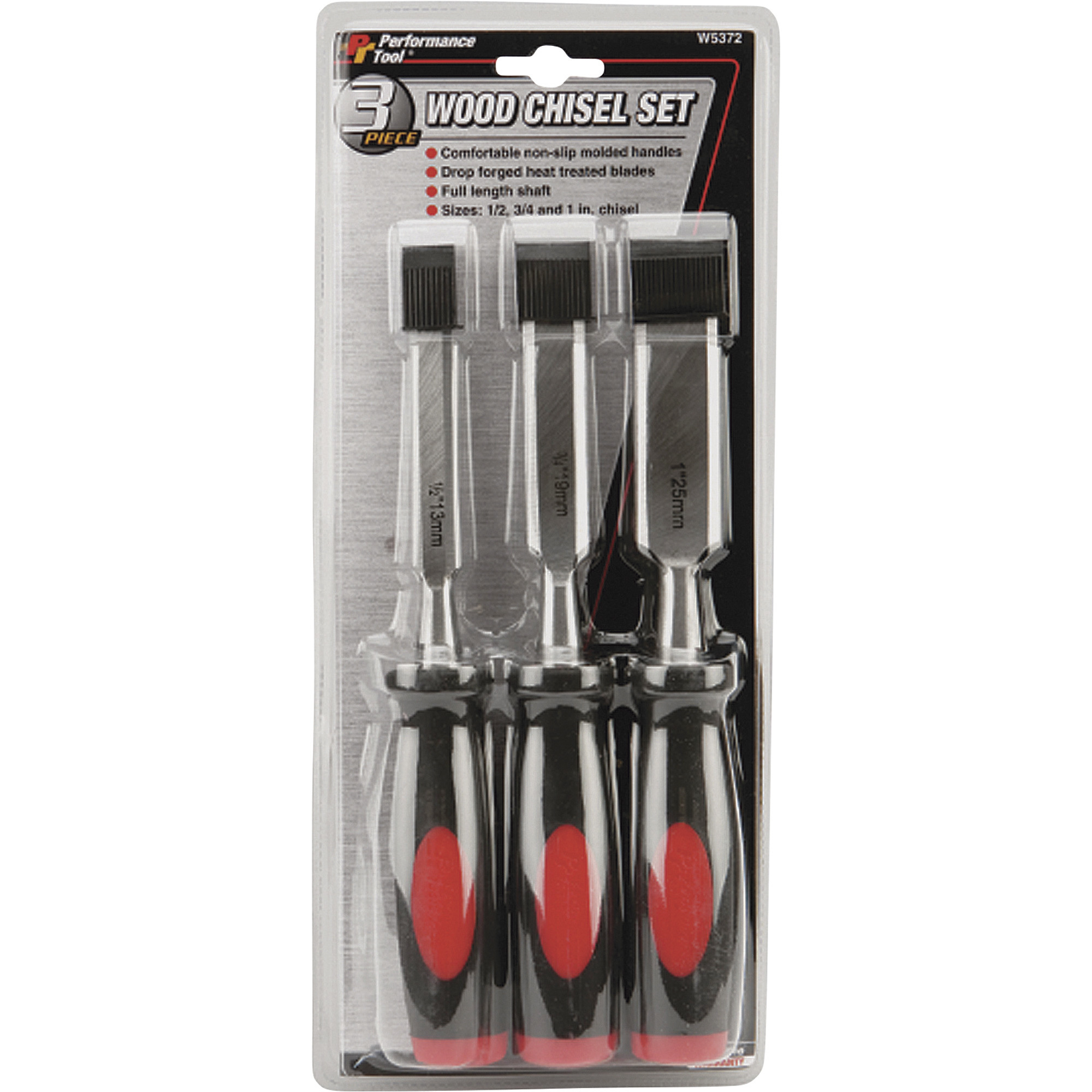 Performance Tool Wood Chisel Set, 3-Pc., Model# W5372 | Northern Tool