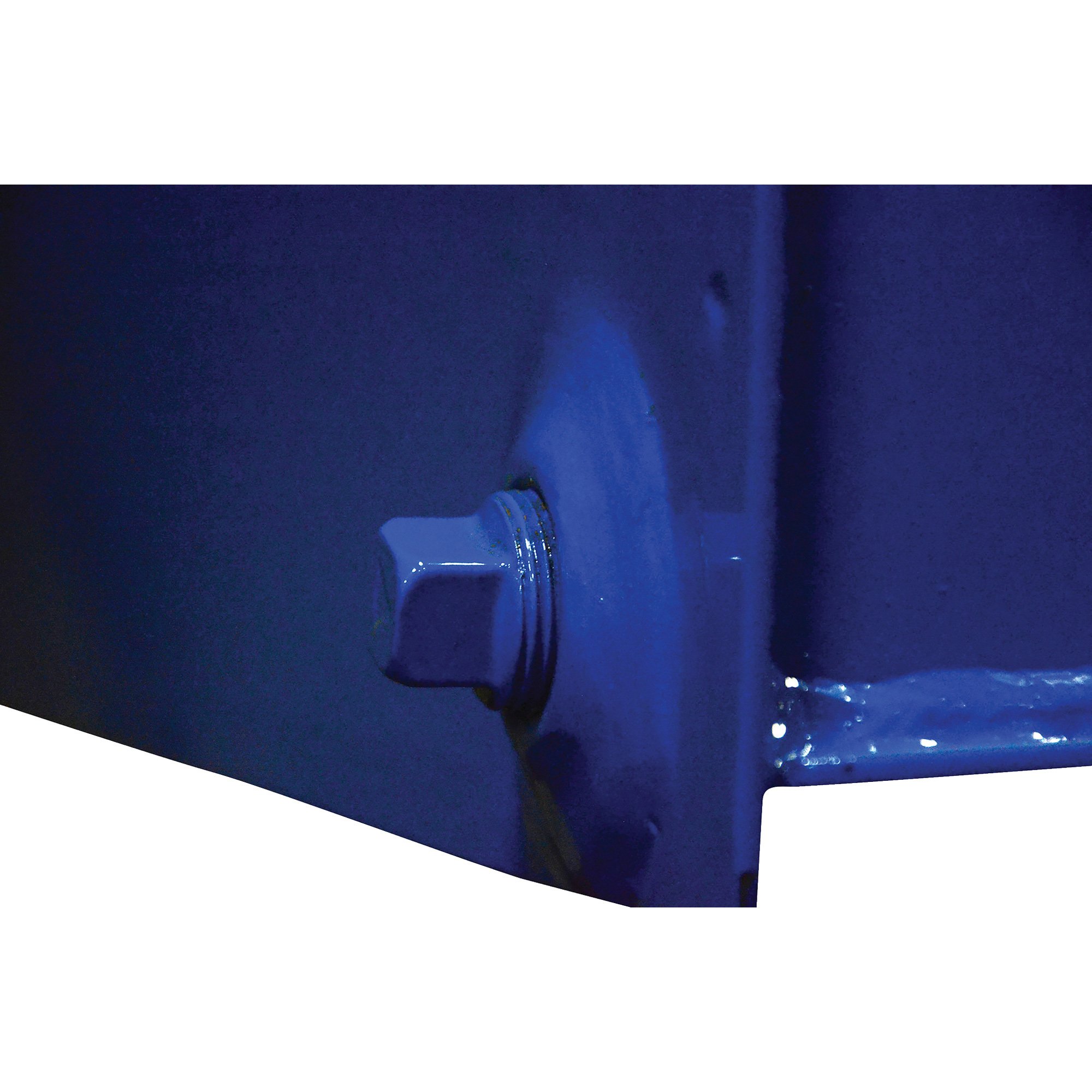 Vestil Threaded Drain Plug for D-Style Hopper, Left Corner, Blue, Model ...