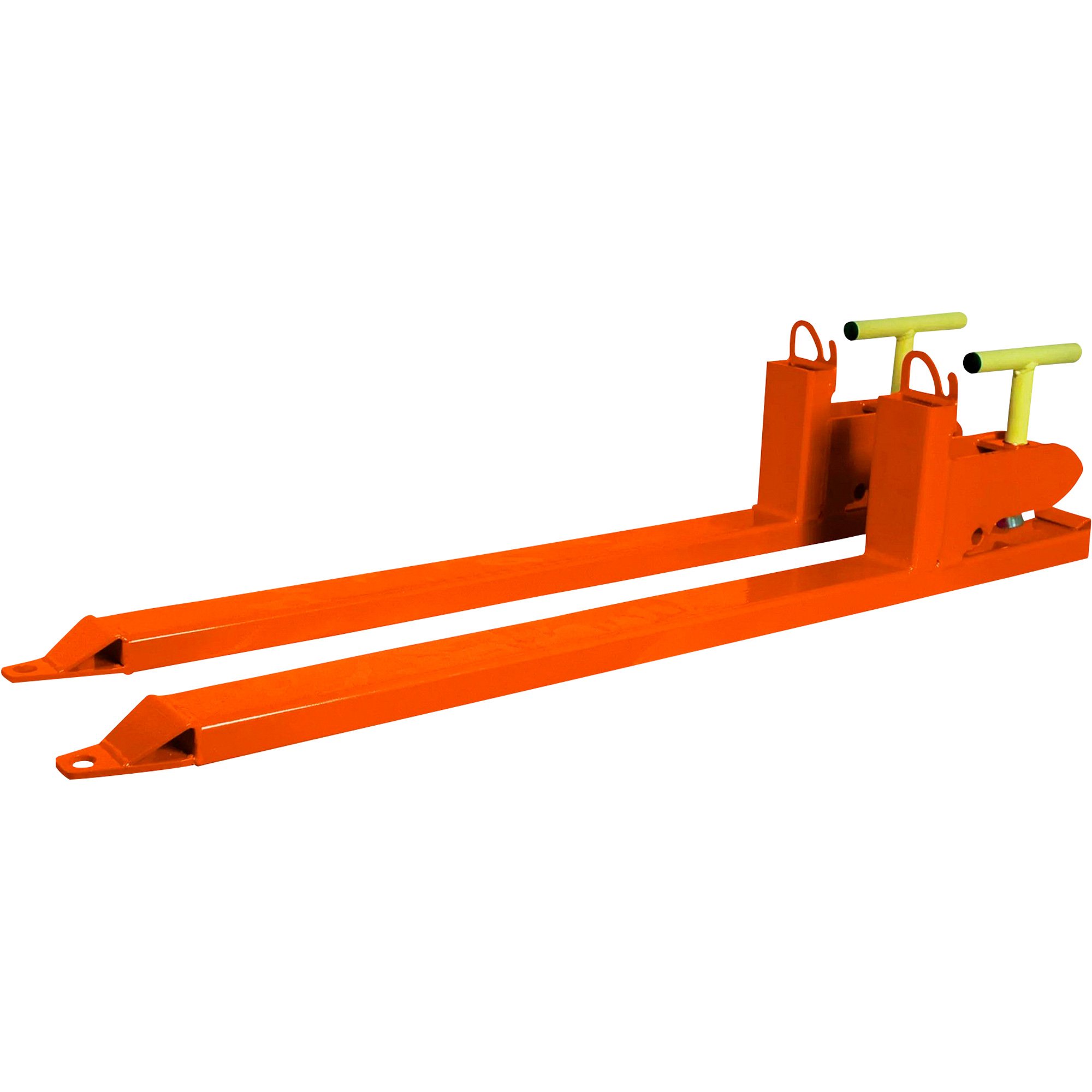 Load-Quip Aluminum Bucket Forks — 2,850-Lb. Capacity, Orange, Model ...