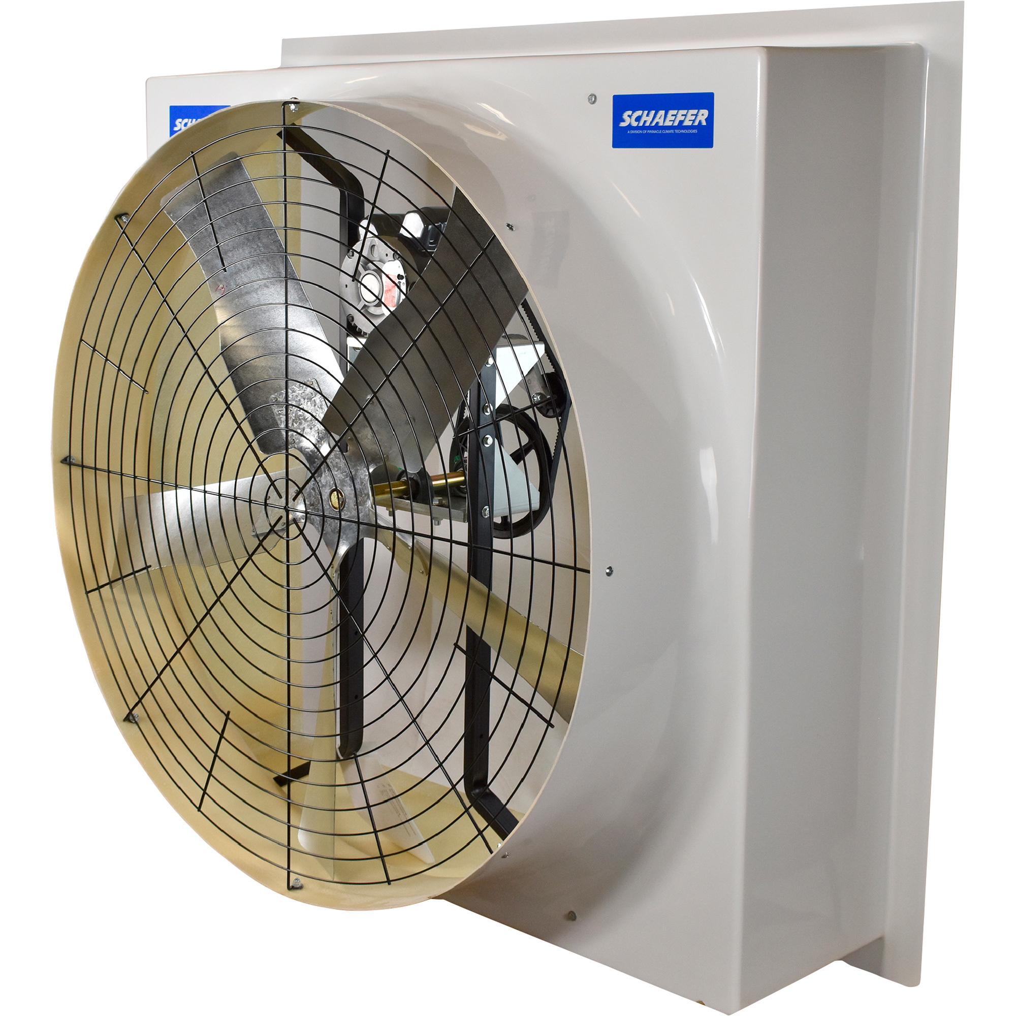Schaefer Fiberglass Exhaust Fan, 48in., 22,365 CFM, 1 HP, 115/230 Volts ...