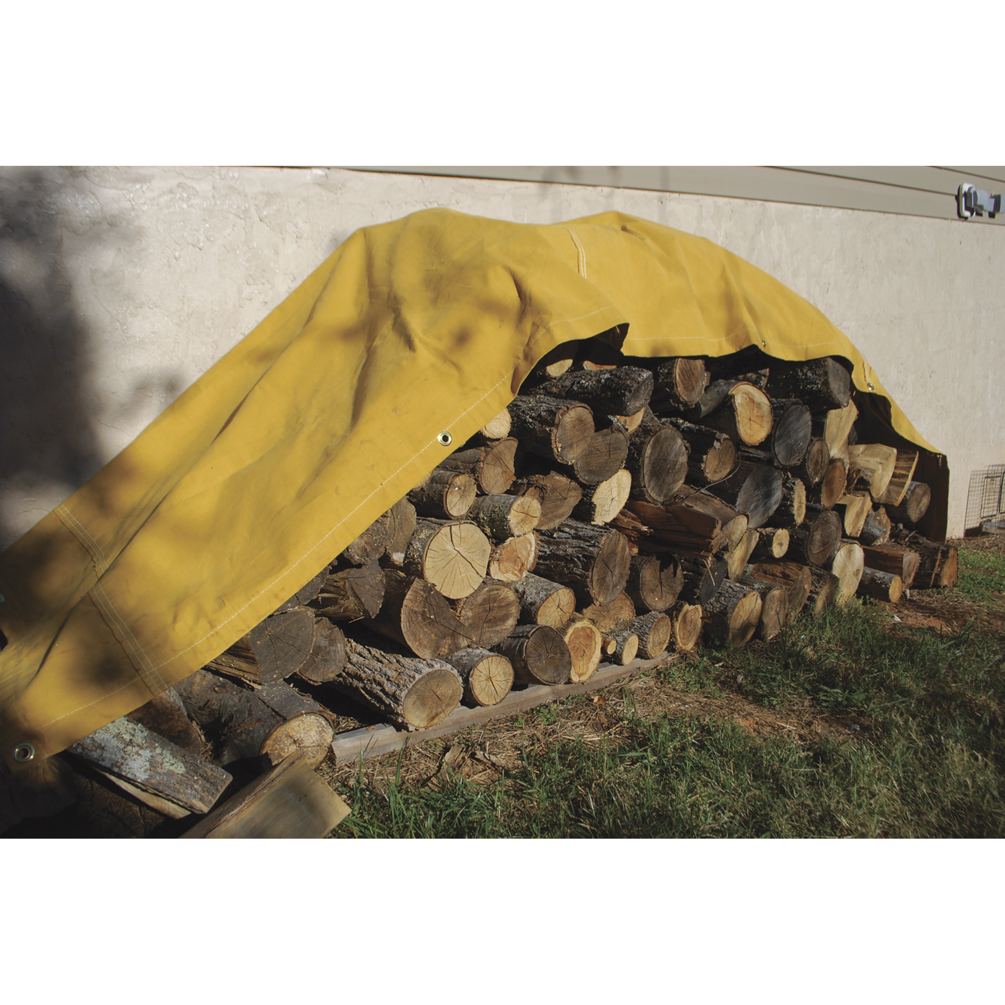 Dize Extreme-Duty 12-Oz. Treated Cotton Duck Canvas Tarp, Mustard ...