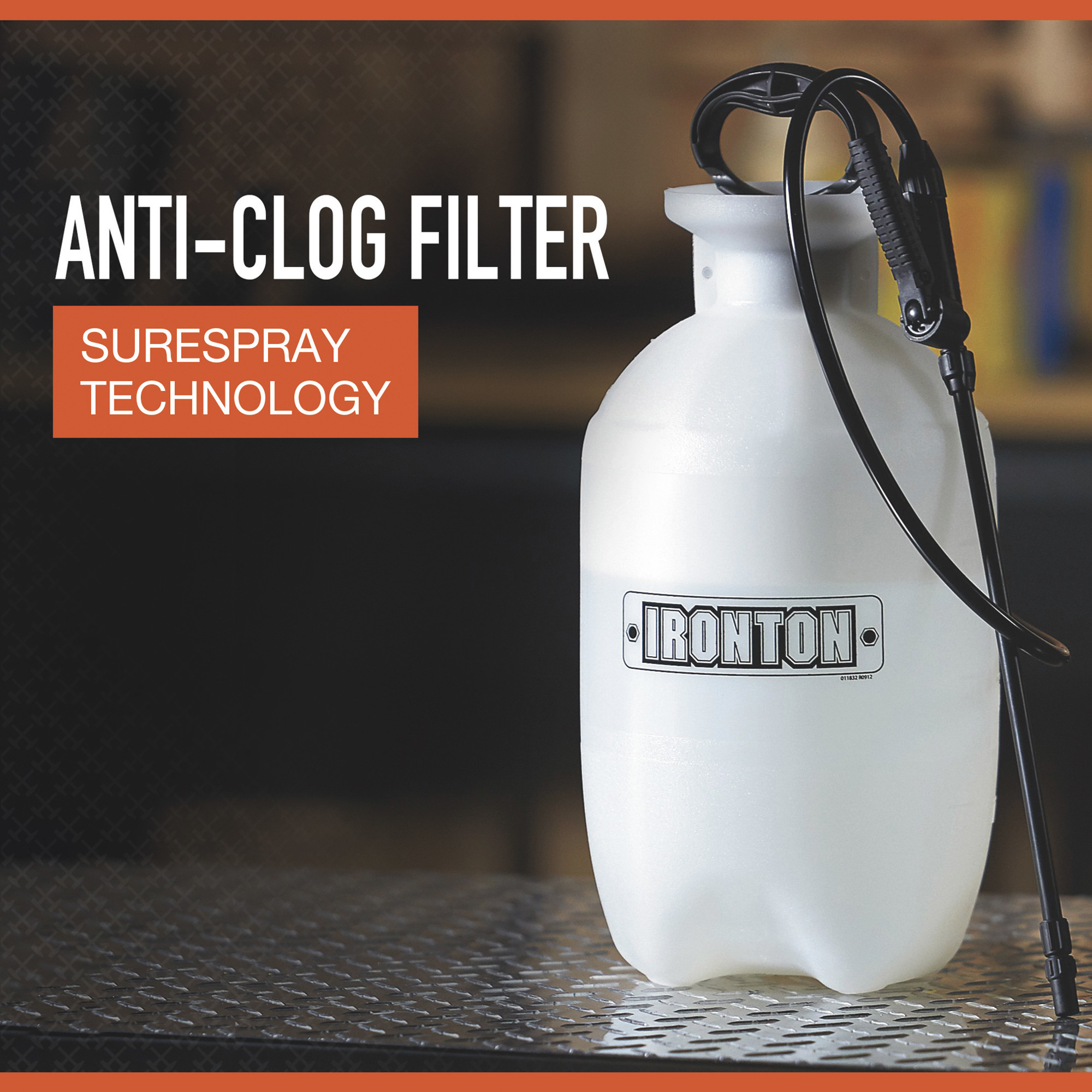 Ironton Portable Poly Sprayer, 2 Gallons, 45 PSI, Adjustable Nozzle ...