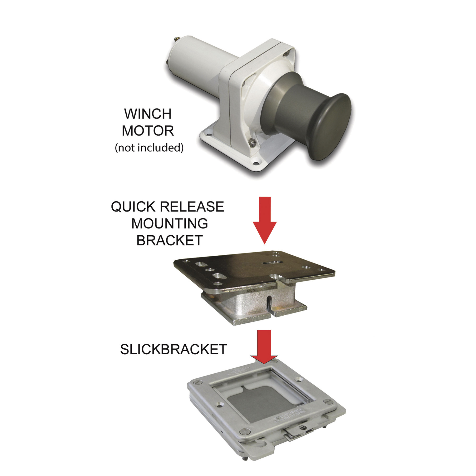 Endurance Marine Universal Winch Mount, Fits Warn, Superwinch, Rule and ...