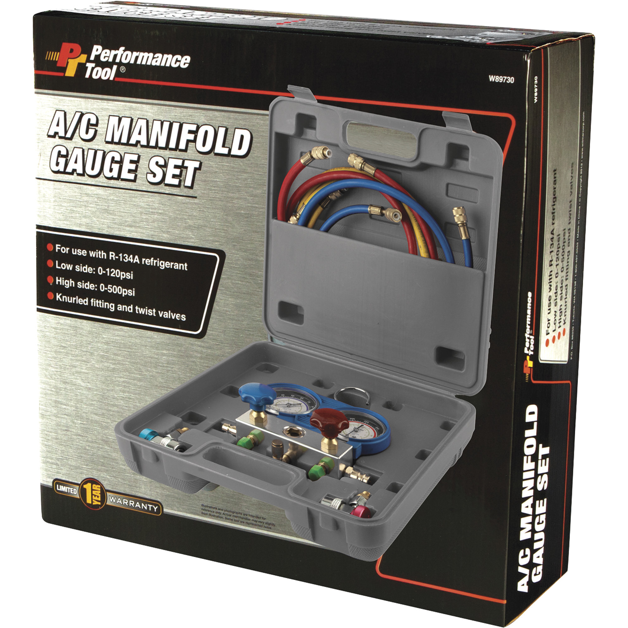 Performance Tool AC Manifold Test Kit, Model# W89730 | Northern Tool