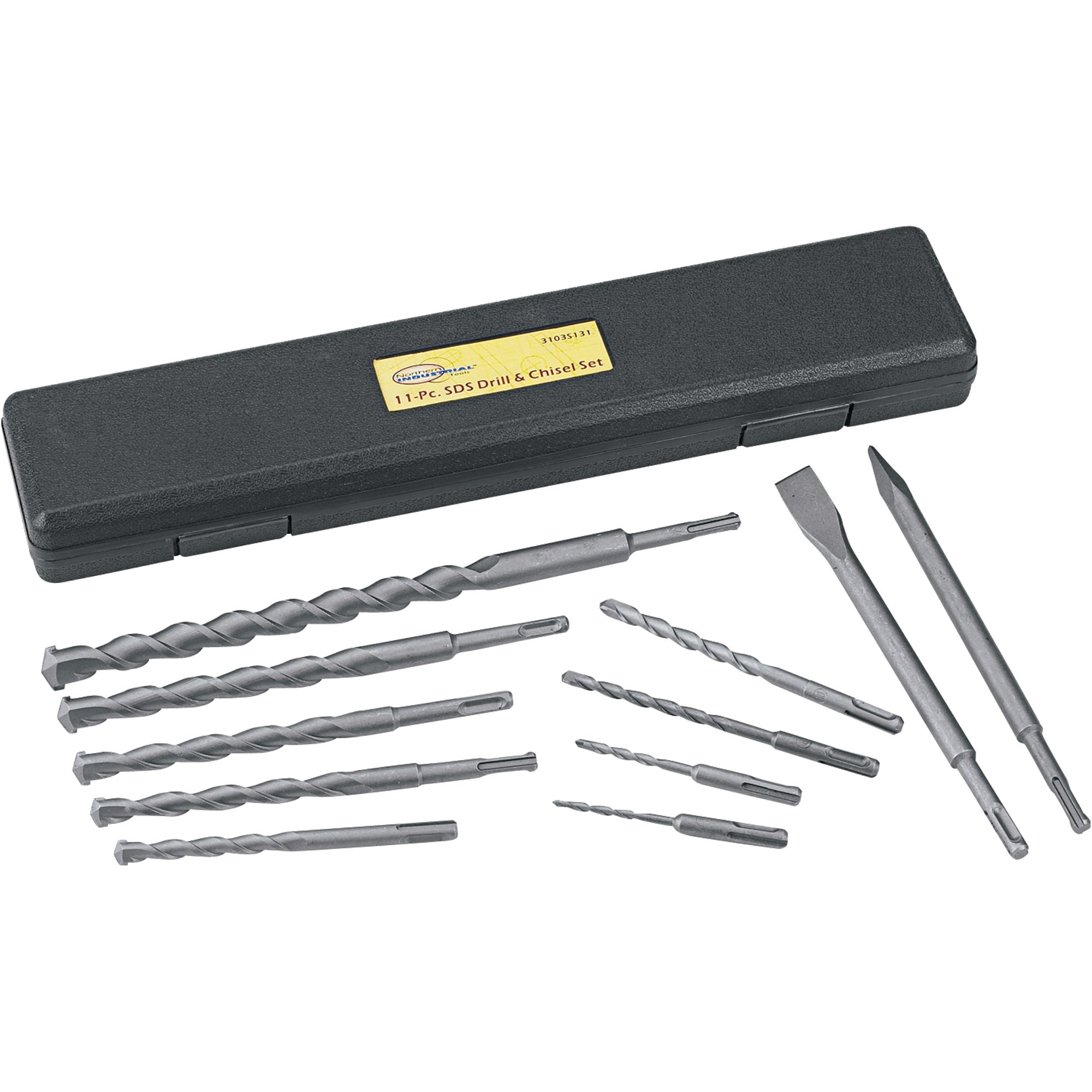 Northern Industrial SDS Steel Drills and Chisels — 11-Pc. Set ...