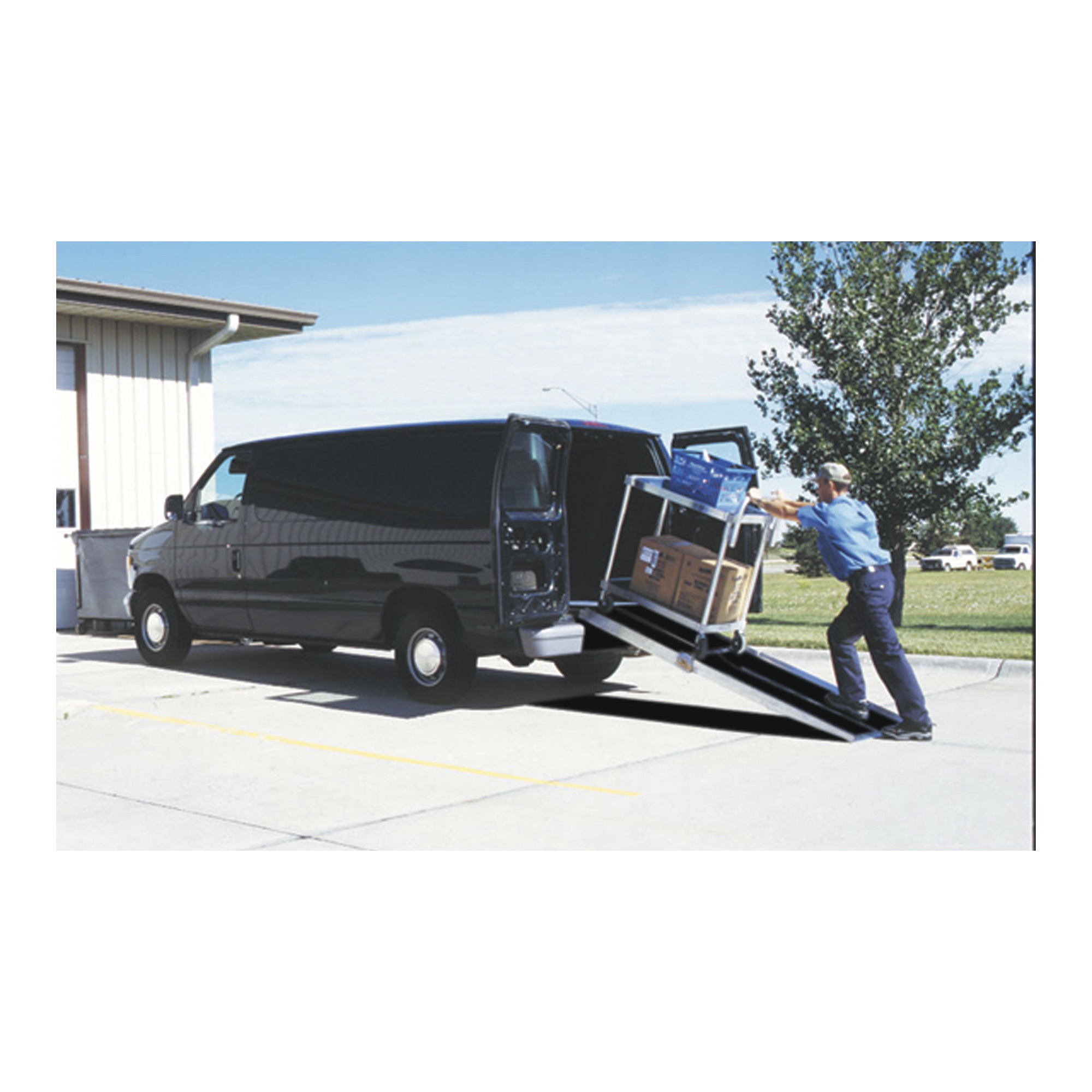 PVI Folding Aluminum Utility Ramp, 800-Lb. Capacity, 8ft.L x 30in.W ...