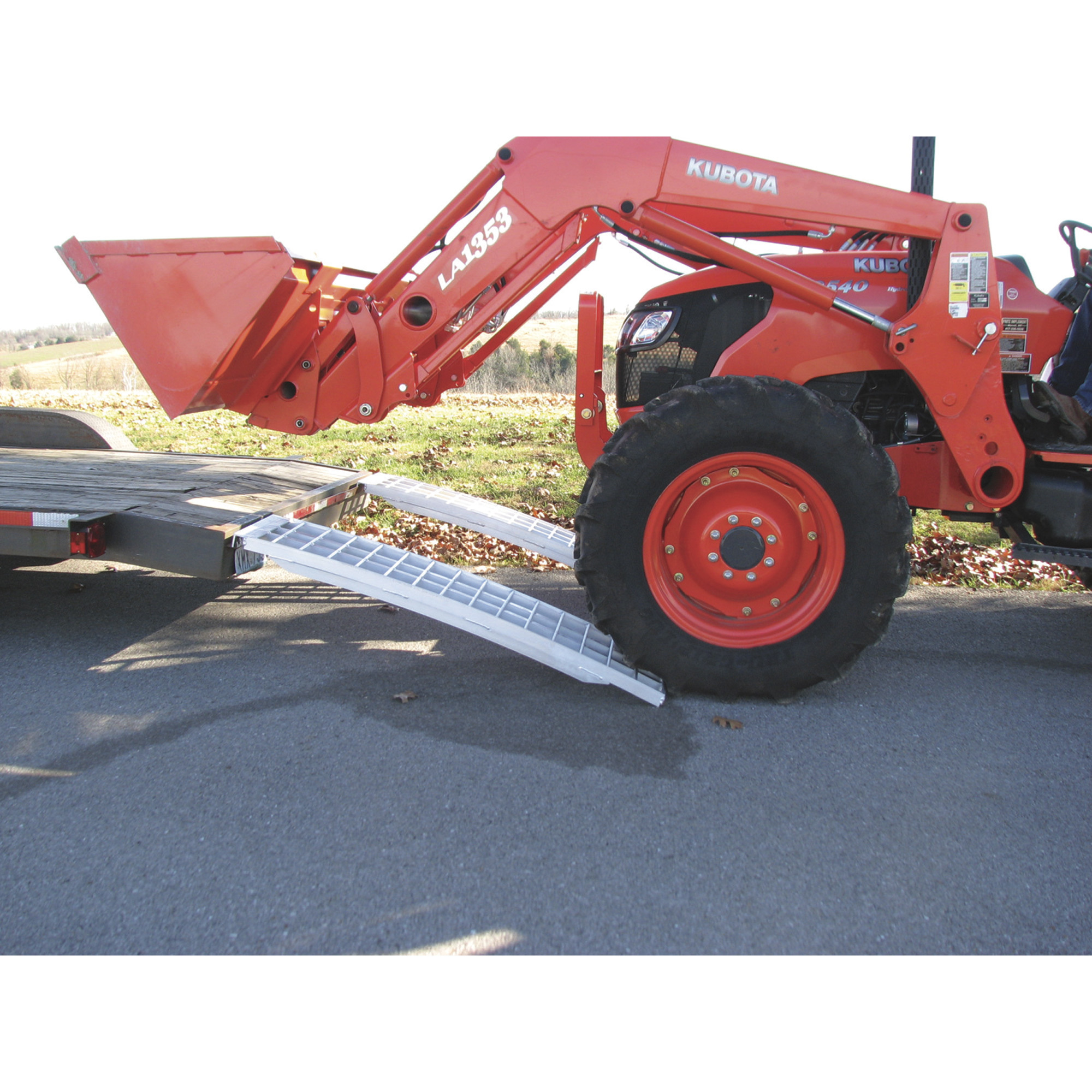 Five Star Non-Folding Aluminum Ramp Set, 60in.L x 16in.W, 10,000-Lb ...