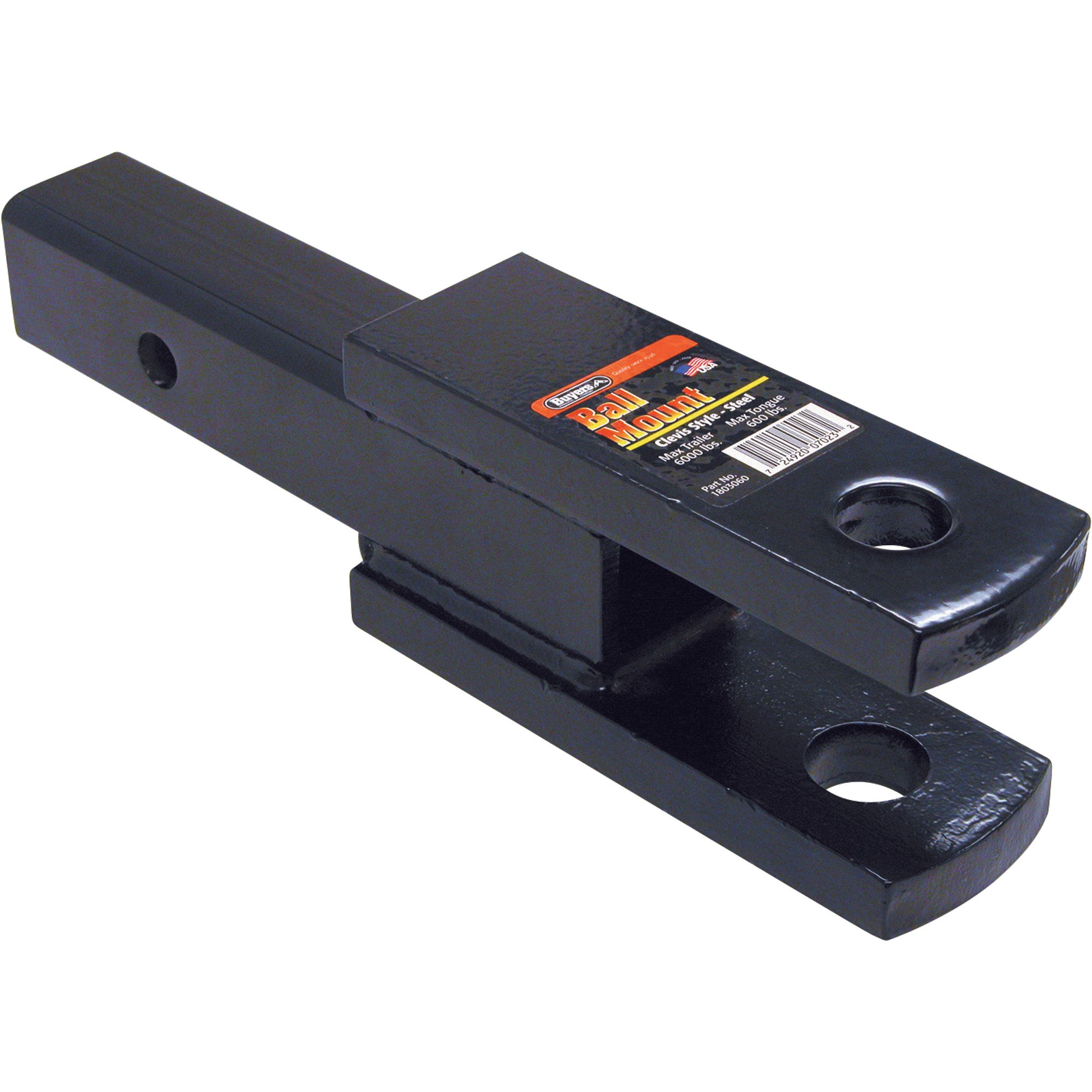 Buyers Clevis Ball Mount — Steel, 6000-Lb. Capacity, 9 1/4in.L, Model ...