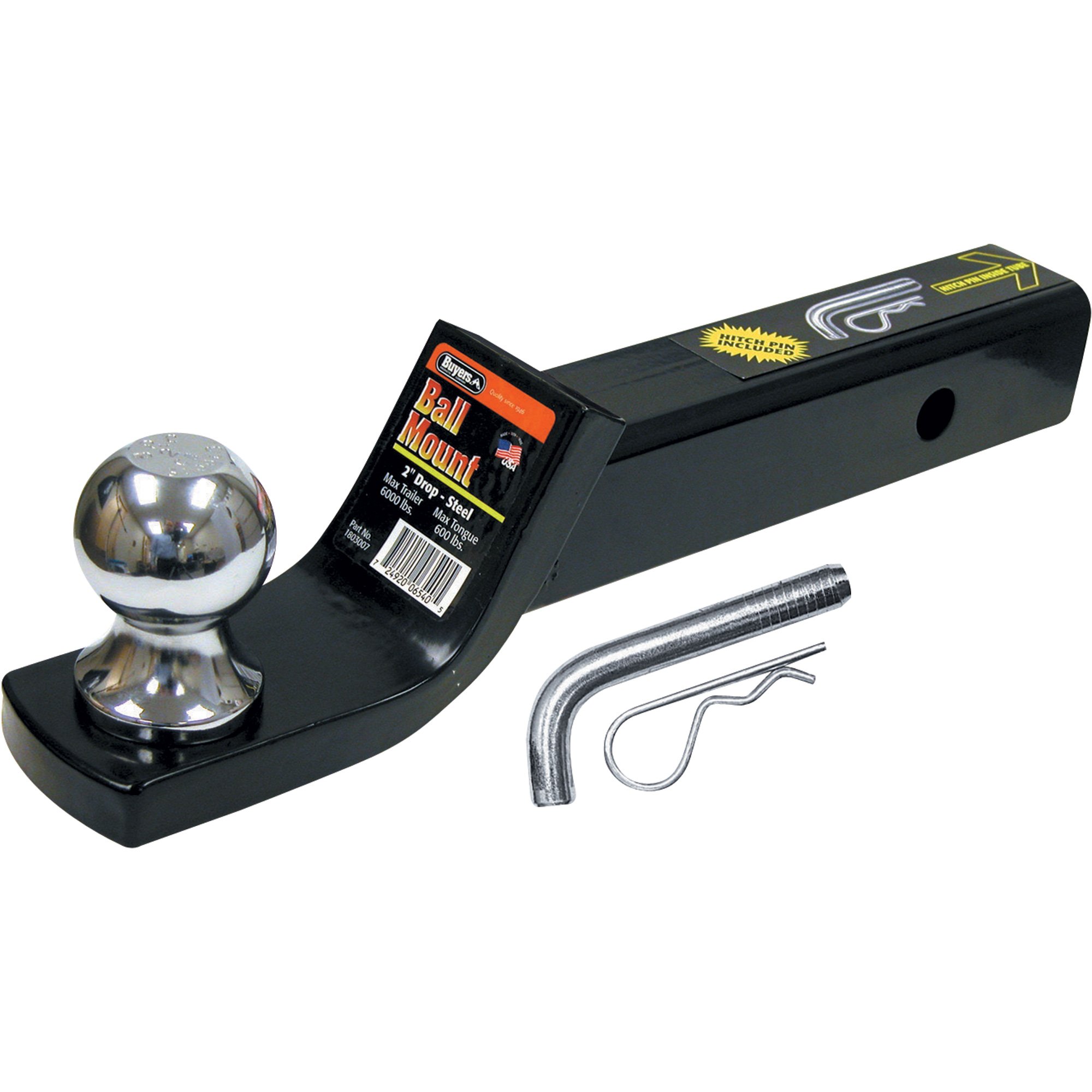 Buyers Ball Mount Kit ï¿½ 4 in. Drop, 2 in. Ball | Northern Tool