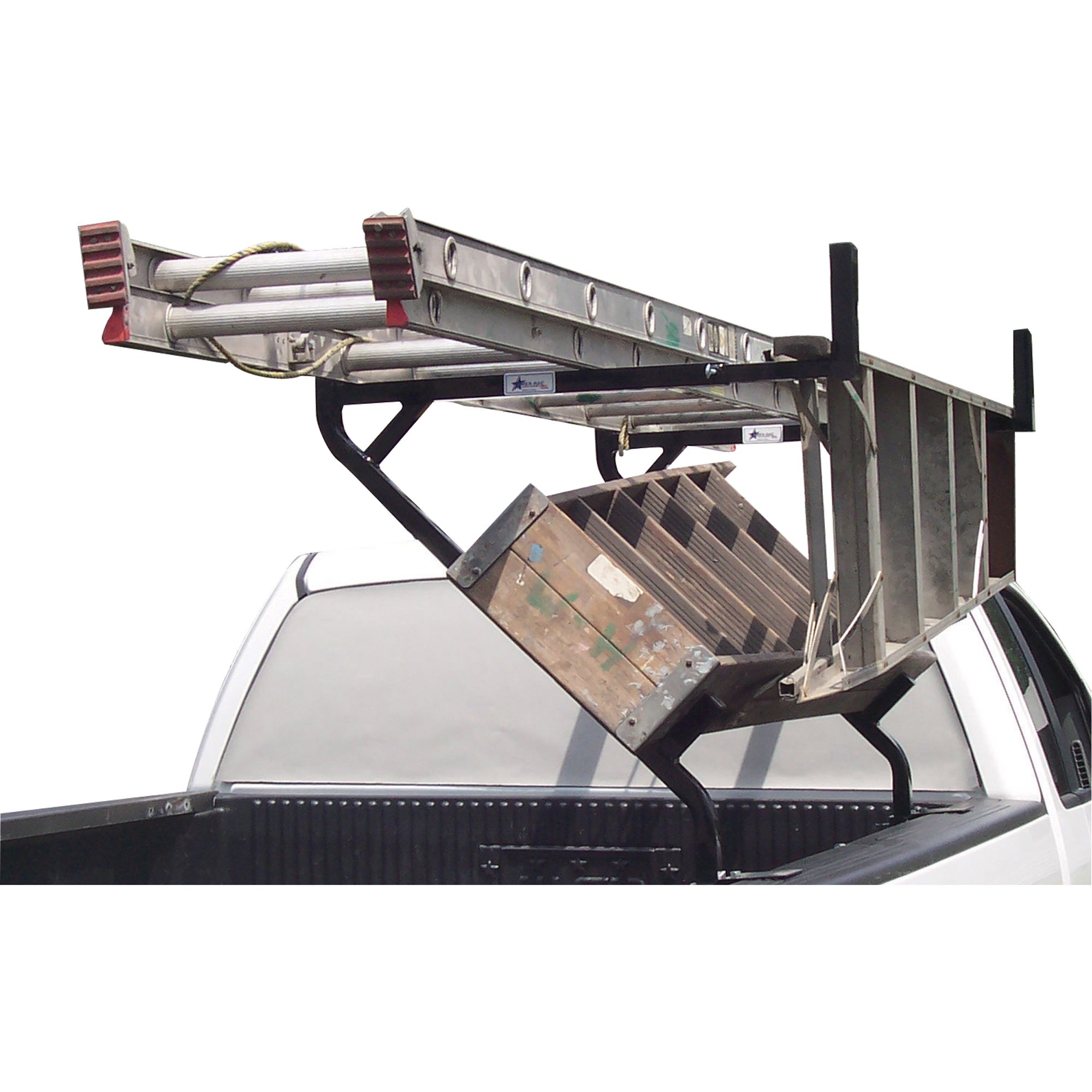 Amer-Rac Single-Sided Pickup Truck Ladder Rack — 3 Ladder Positions ...