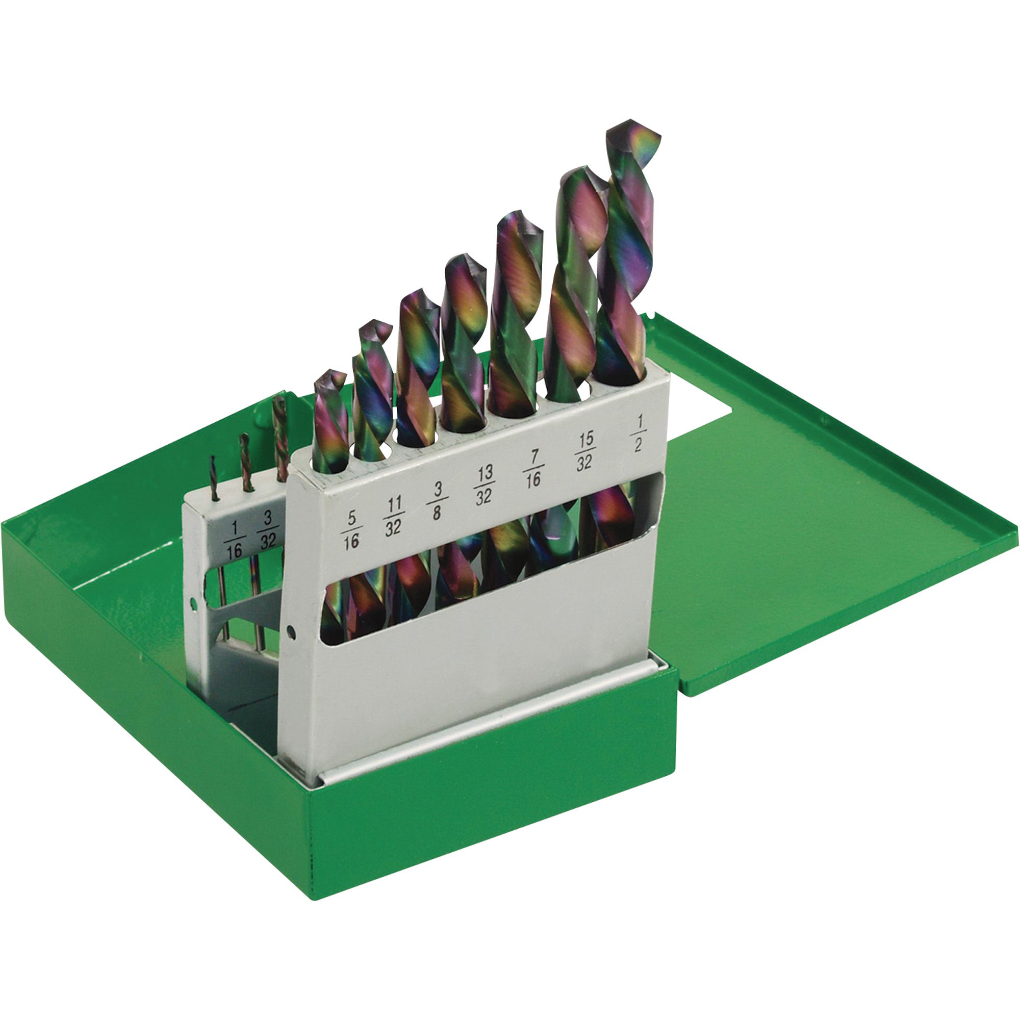 Northern Industrial Tools Left-Hand Cobalt-Coated Drill Bits — 15-Pc ...