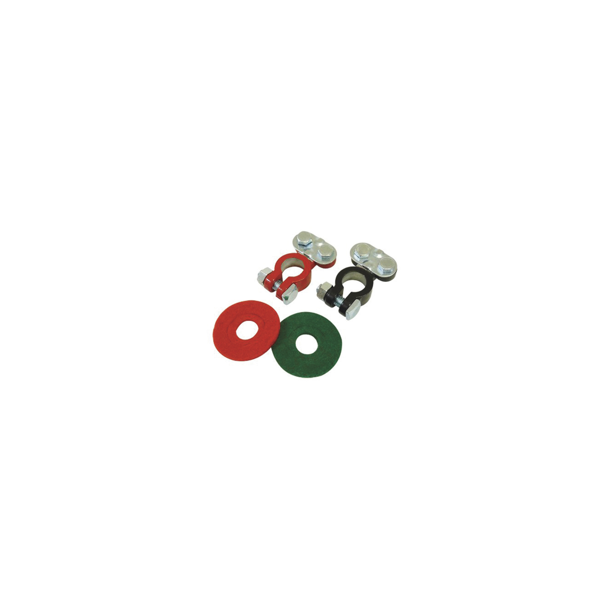 Schumacher Coated Top Post Battery Terminals with Post Washers, Pair ...