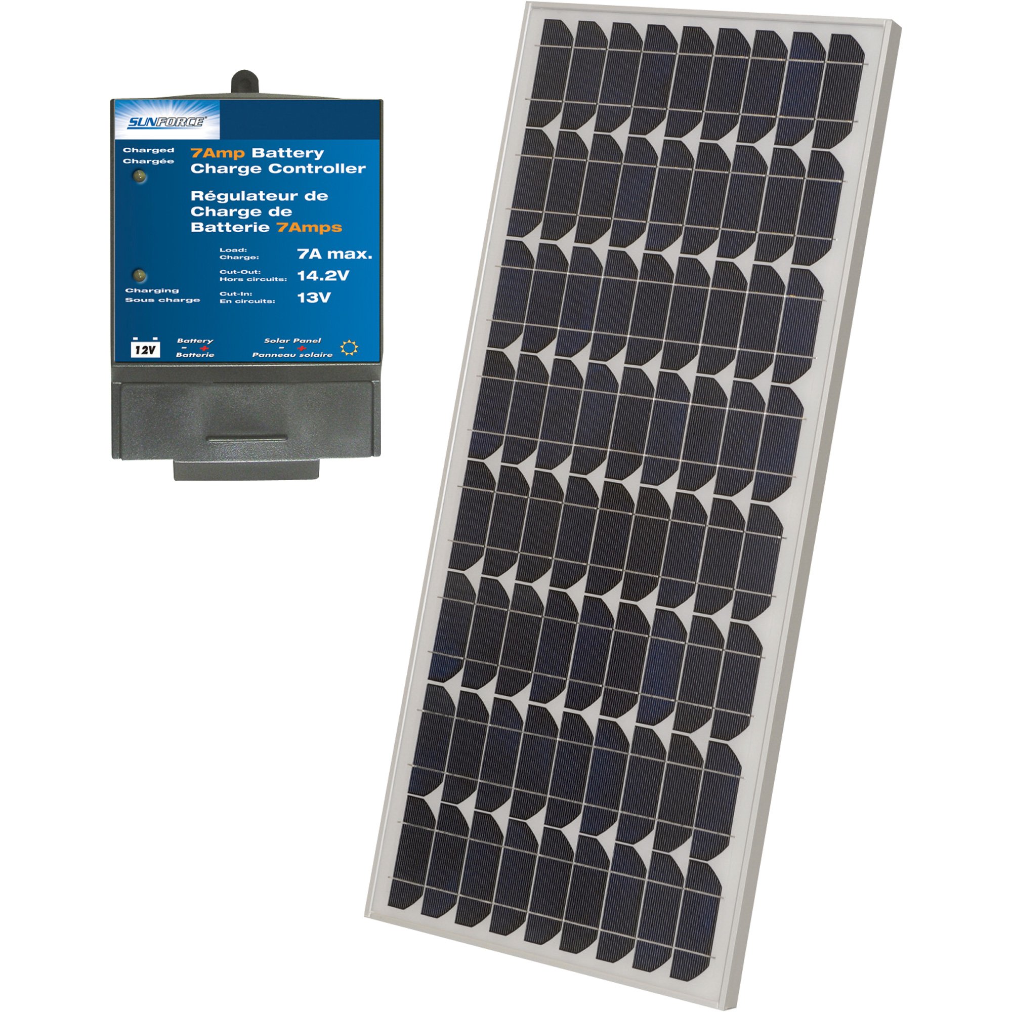 Sunforce 60 Watt Solar Panel with 7 Amp Charge Controller, Model# 37015 ...