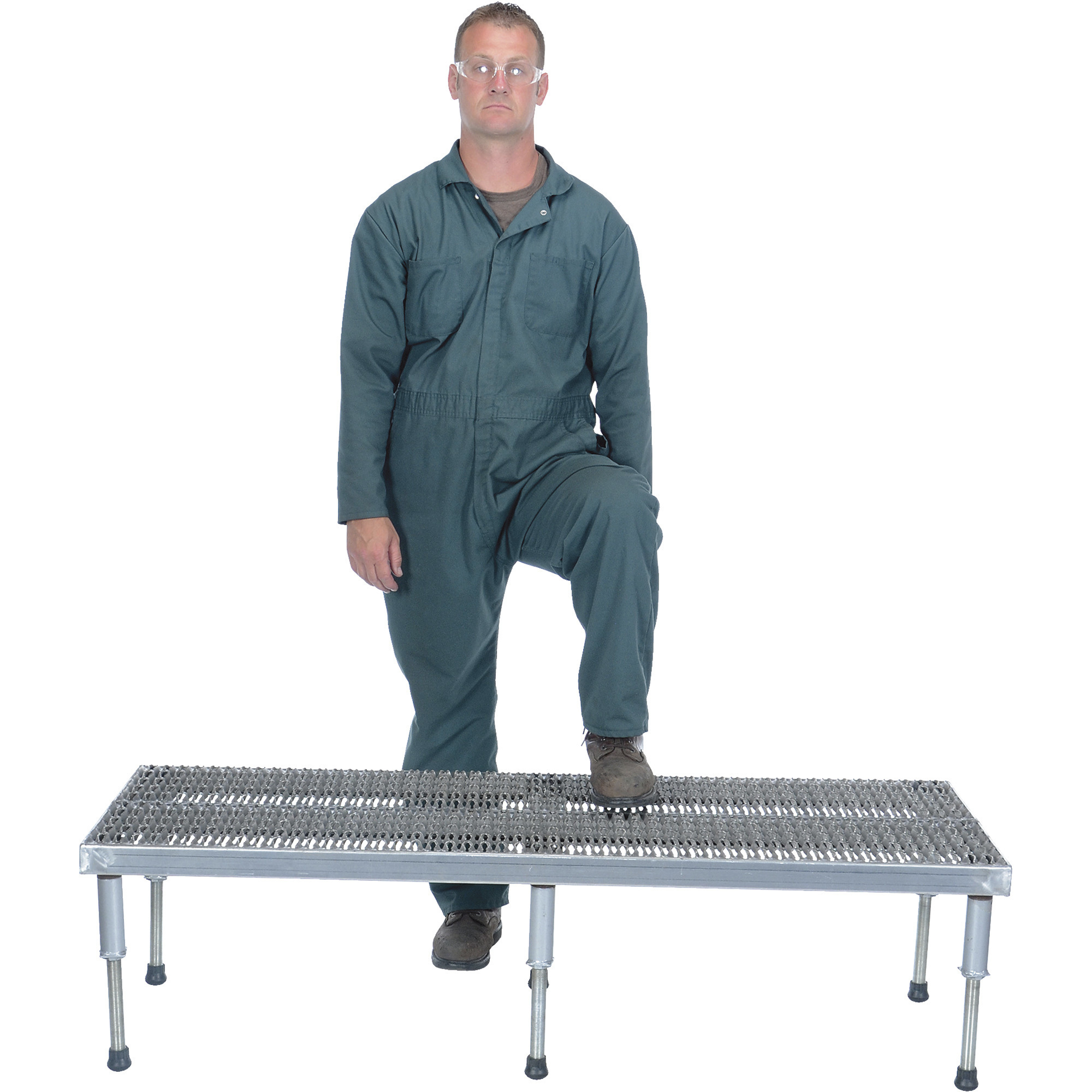Vestil Adjustable Serrated Work-Mate Stand, 60in.W x 24in.D, Aluminum ...