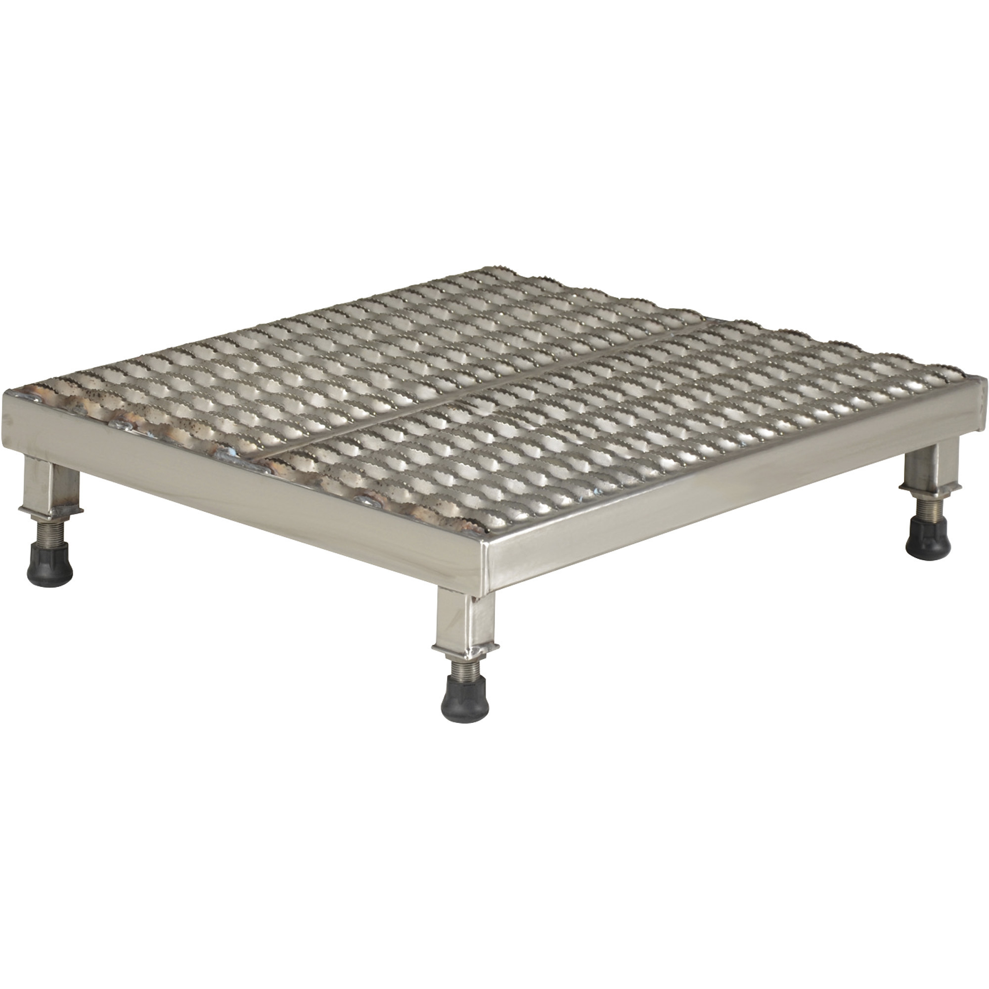 Vestil, Adjustable Height Serrated Step Work-Mate Stand, Capacity 500 lb, Platform Width 24 in ...