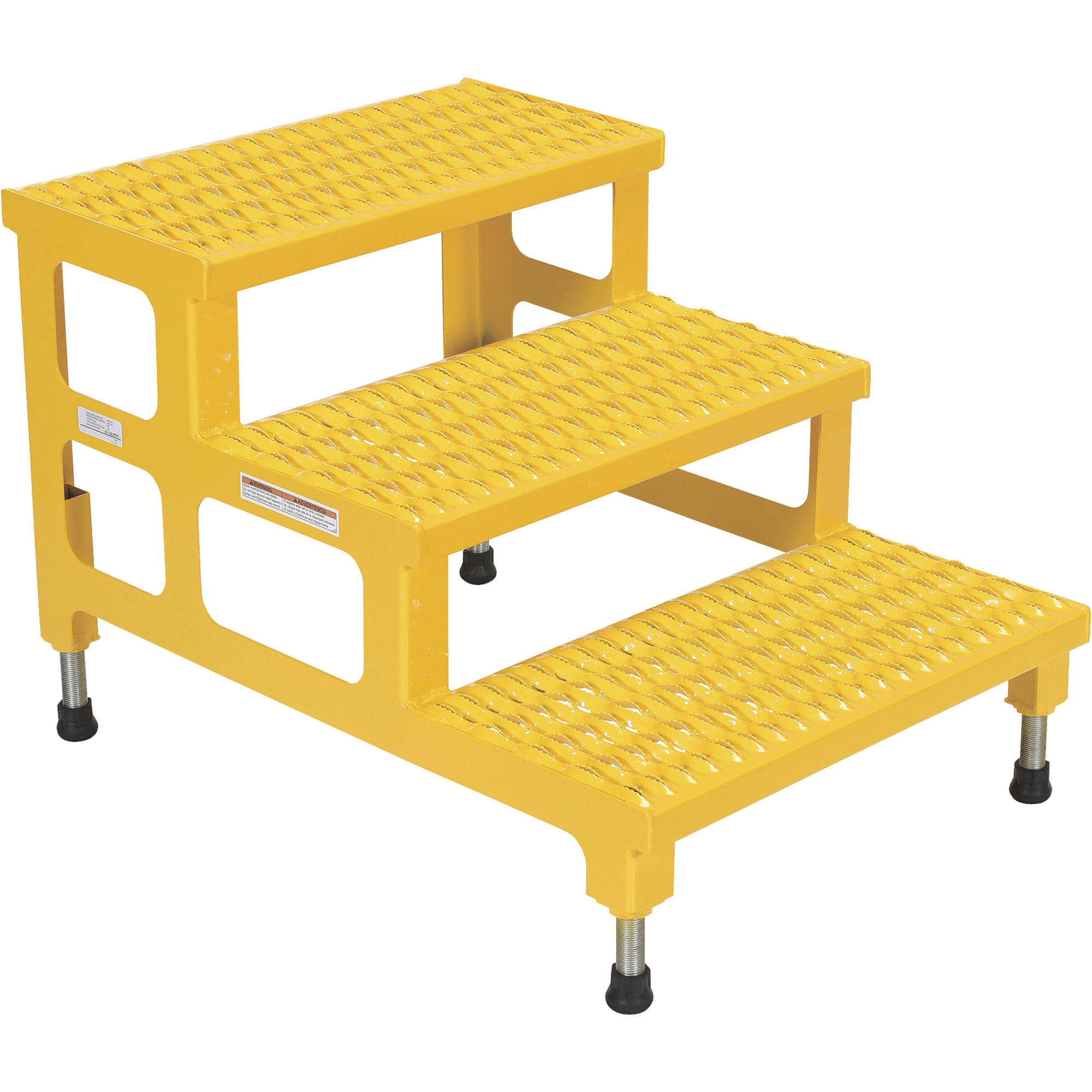 Vestil Adjustable Step-Mate Steel Stand - 3 Steps, 24in. x 36in., 500 ...