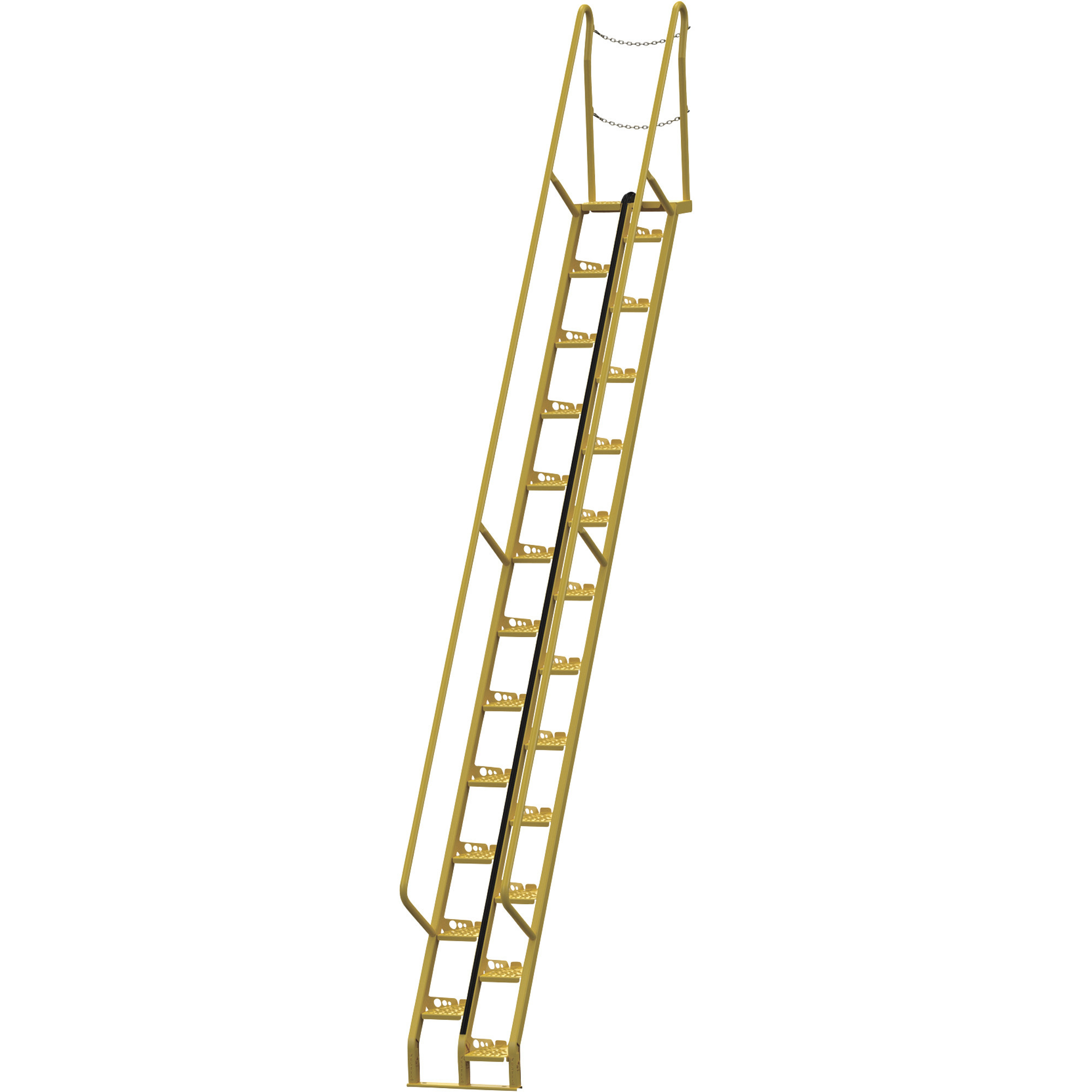 Vestil Alternating-Tread Stairs - 14ft. Height, 56° Angle, 24 Steps ...