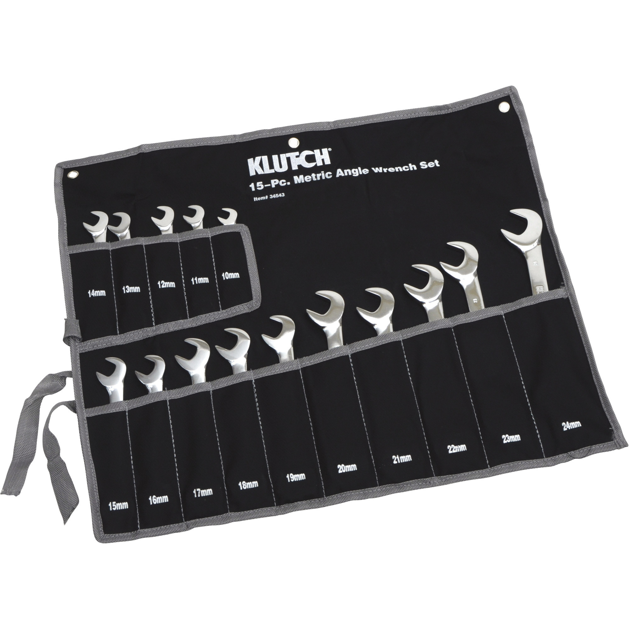 Klutch Angle Wrench Set, 15-Pc., Metric | Northern Tool