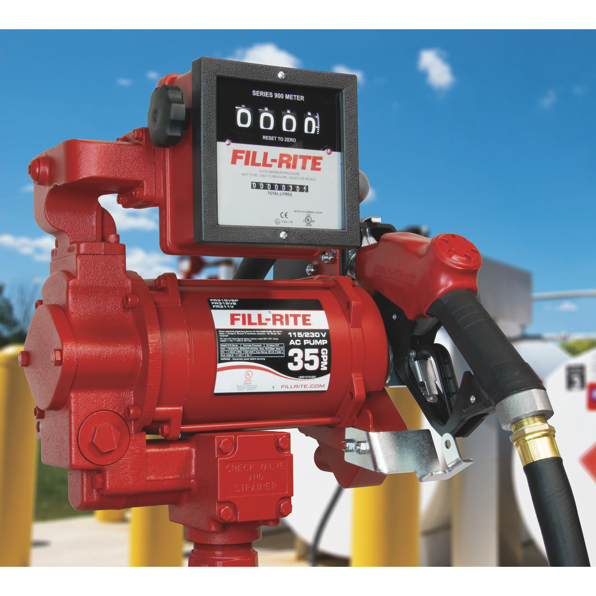 Fill-Rite Heavy-Duty Fuel Transfer Pump, 35 GPM, 115/230V AC, Model ...