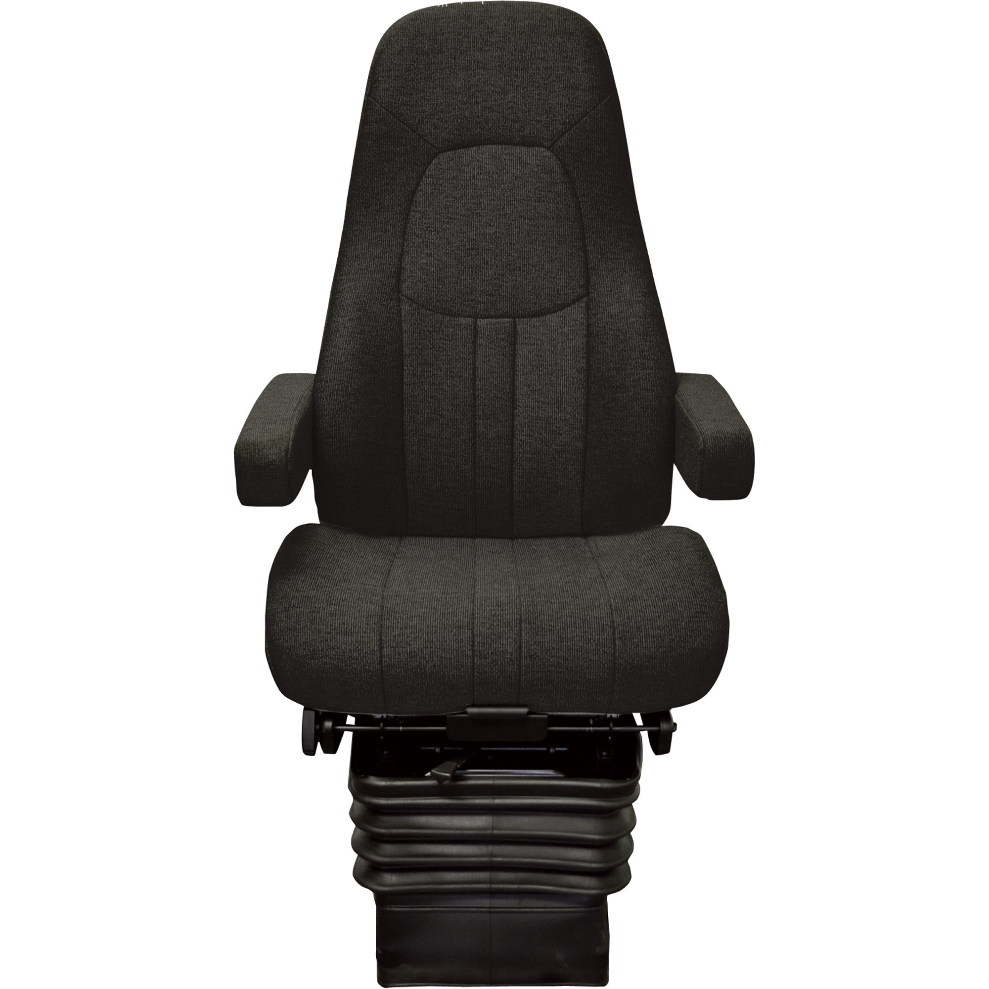 National Seating Commodore High Performance Suspension Truck Seat — 17in. Armrests, Black, Model ...