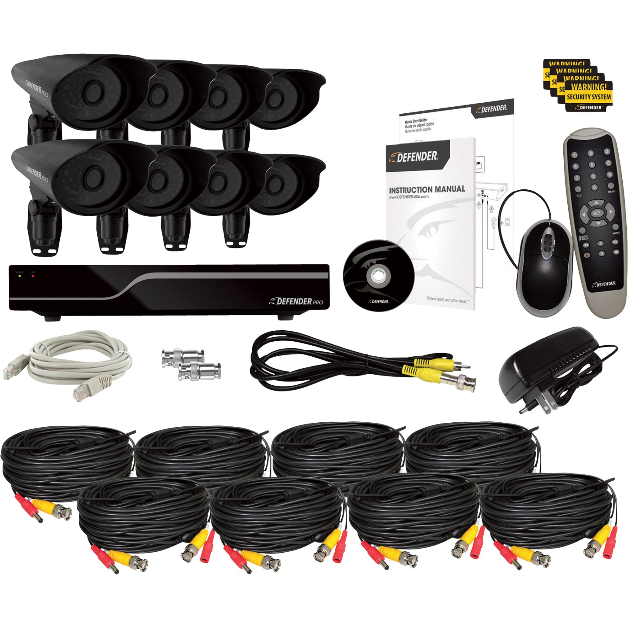Sentinel DVR Surveillance System — 16-Channel Pro DVR with 8 High ...