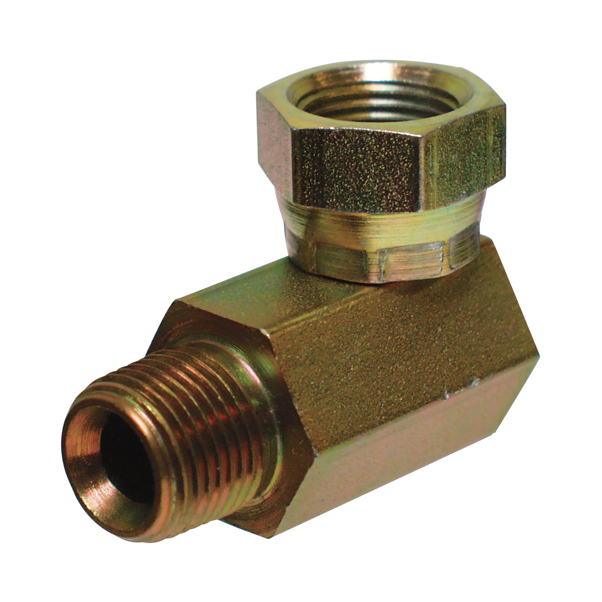Apache 90 Degree Swivel Adapter 1/4in. Male NPT x 1/4in. Female NPS ...