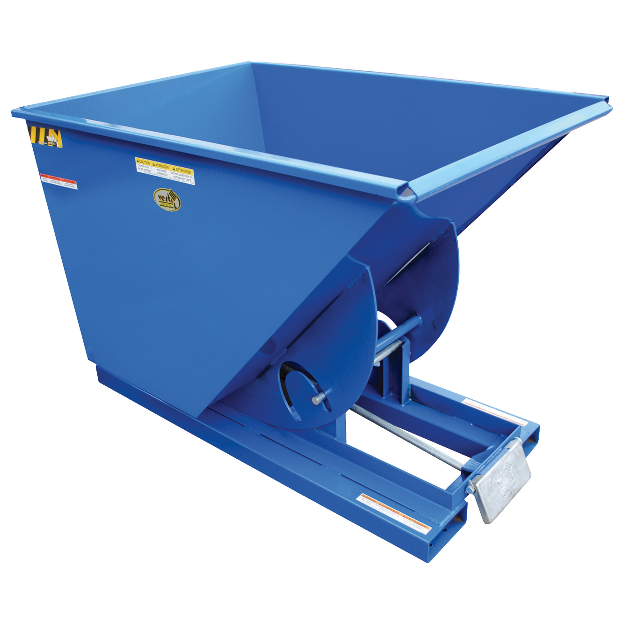 Vestil Self-Dumping Steel Hopper with Bumper Release, 1/3 Cu. Yd ...