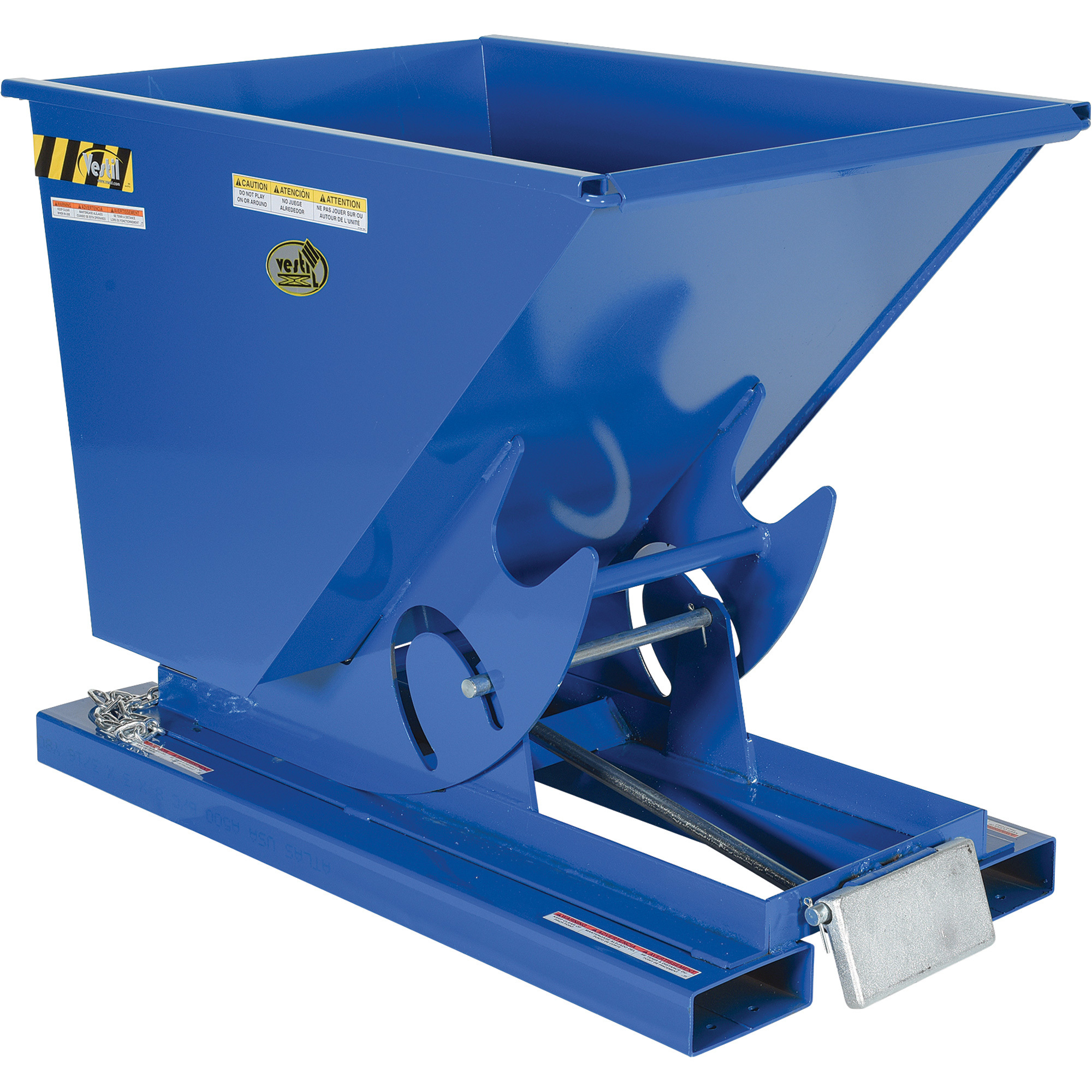 Vestil Self-Dumping Steel Hopper with Bumper Release - 1/2 Cu. Yd ...