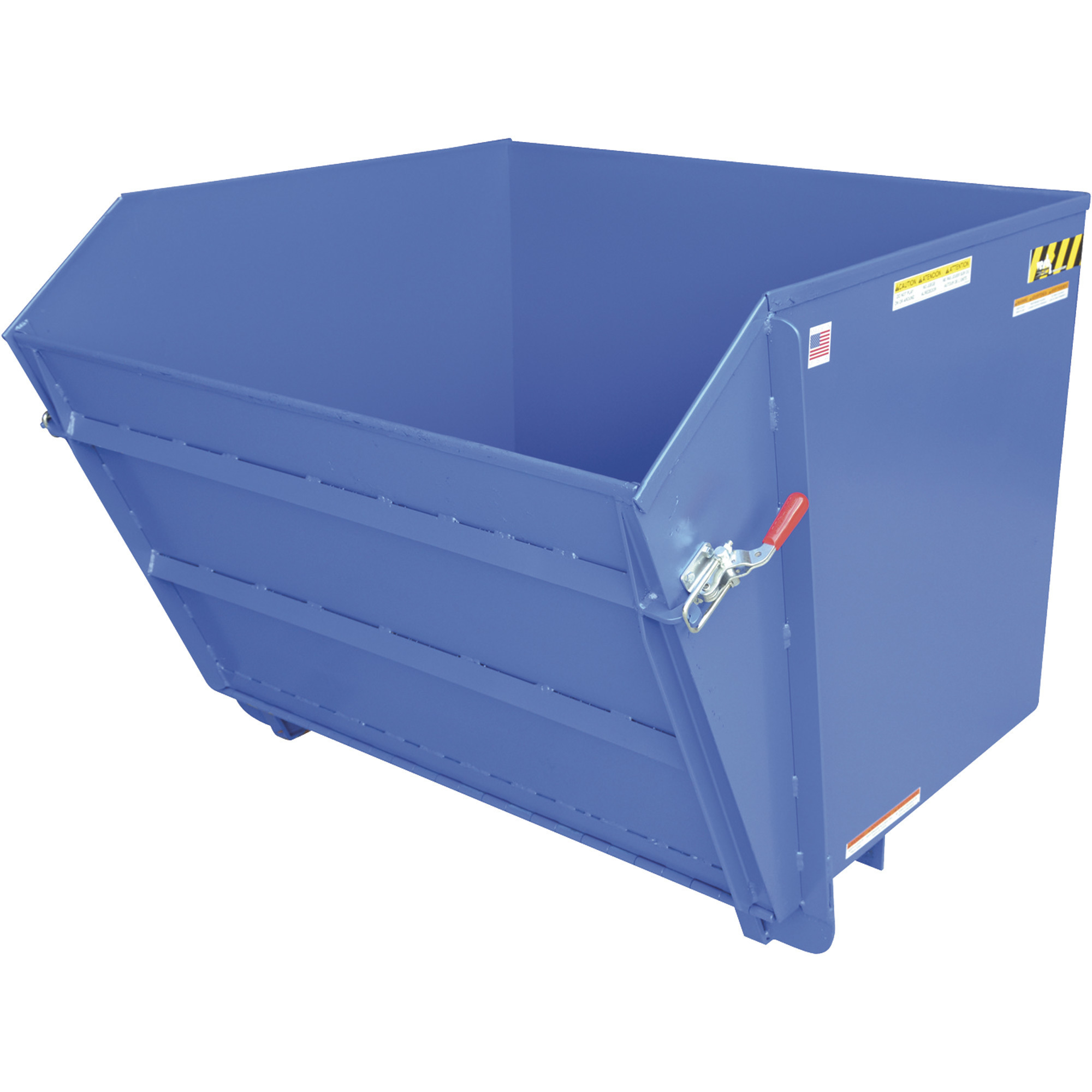 Vestil Low Profile Heavy-Duty Self-Dumping Steel Hopper - 1/4 Cu. Yd ...