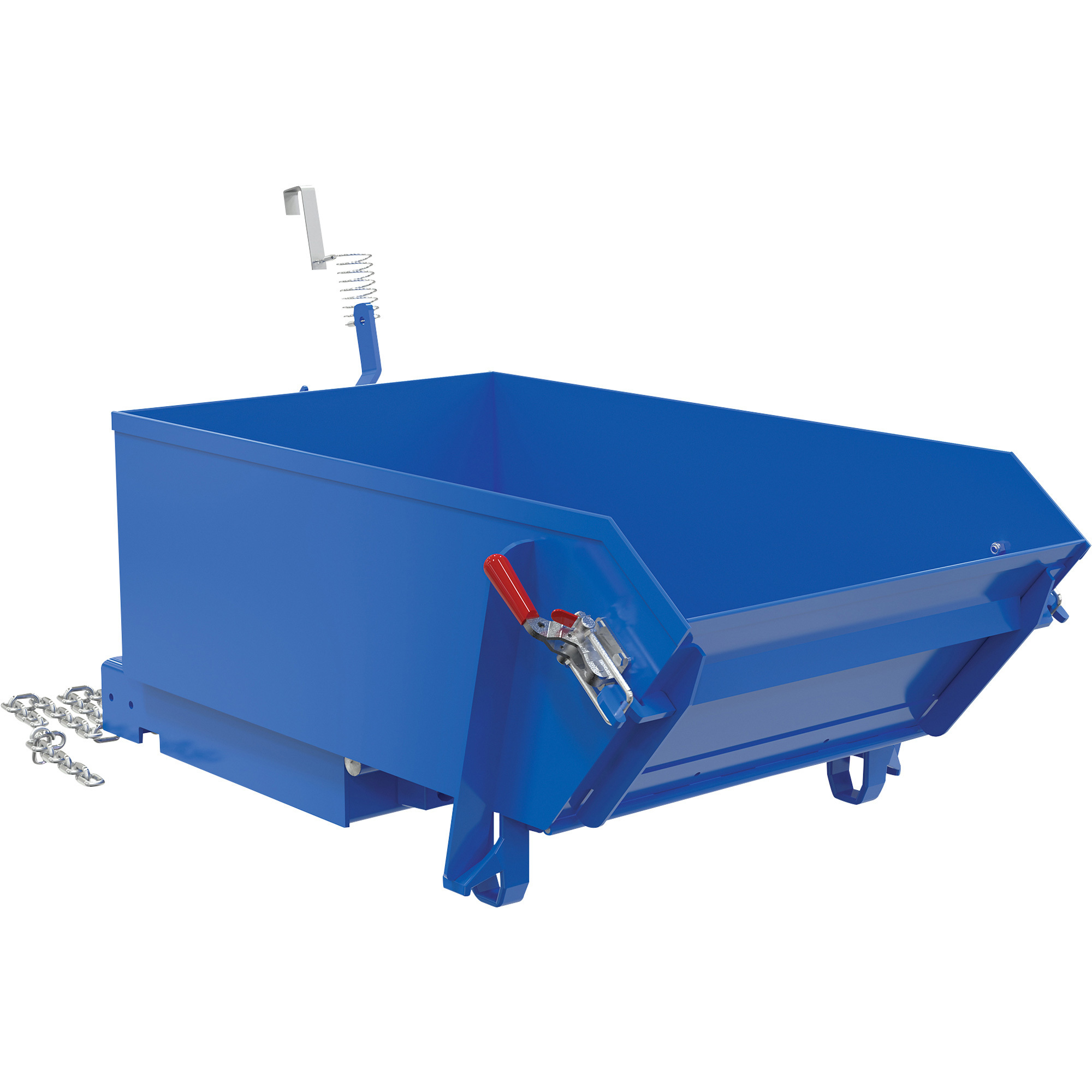 Vestil Low Profile Light-Duty Self-Dumping Steel Hopper - 1/4 Cu. Yd ...