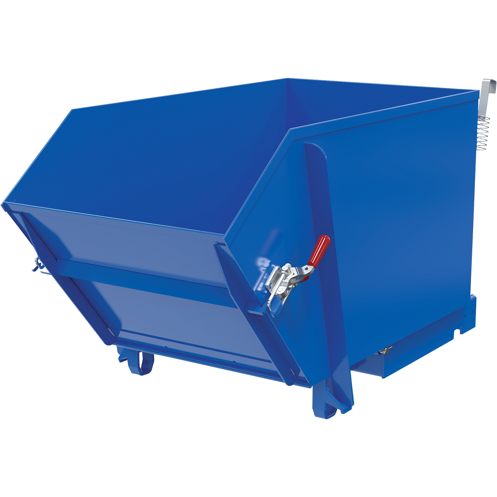 Vestil Low Profile Light-Duty Self-Dumping Steel Hopper - 1/2 Cu. Yd ...
