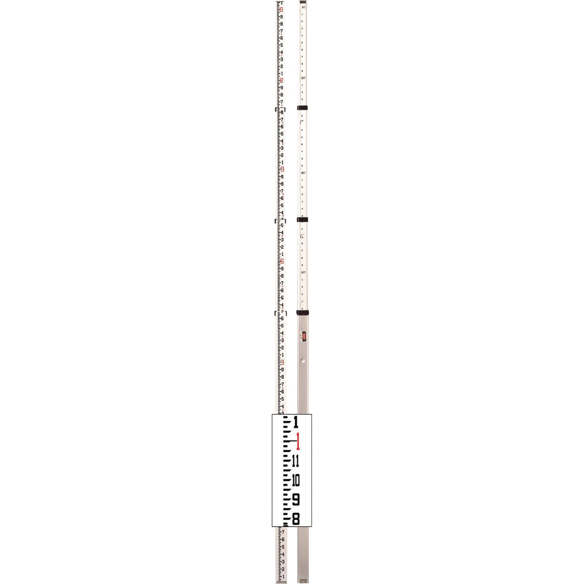 CST/Berger Telescoping Aluminum Leveling Rod — 13Ft.L, Ft. and 8ths ...
