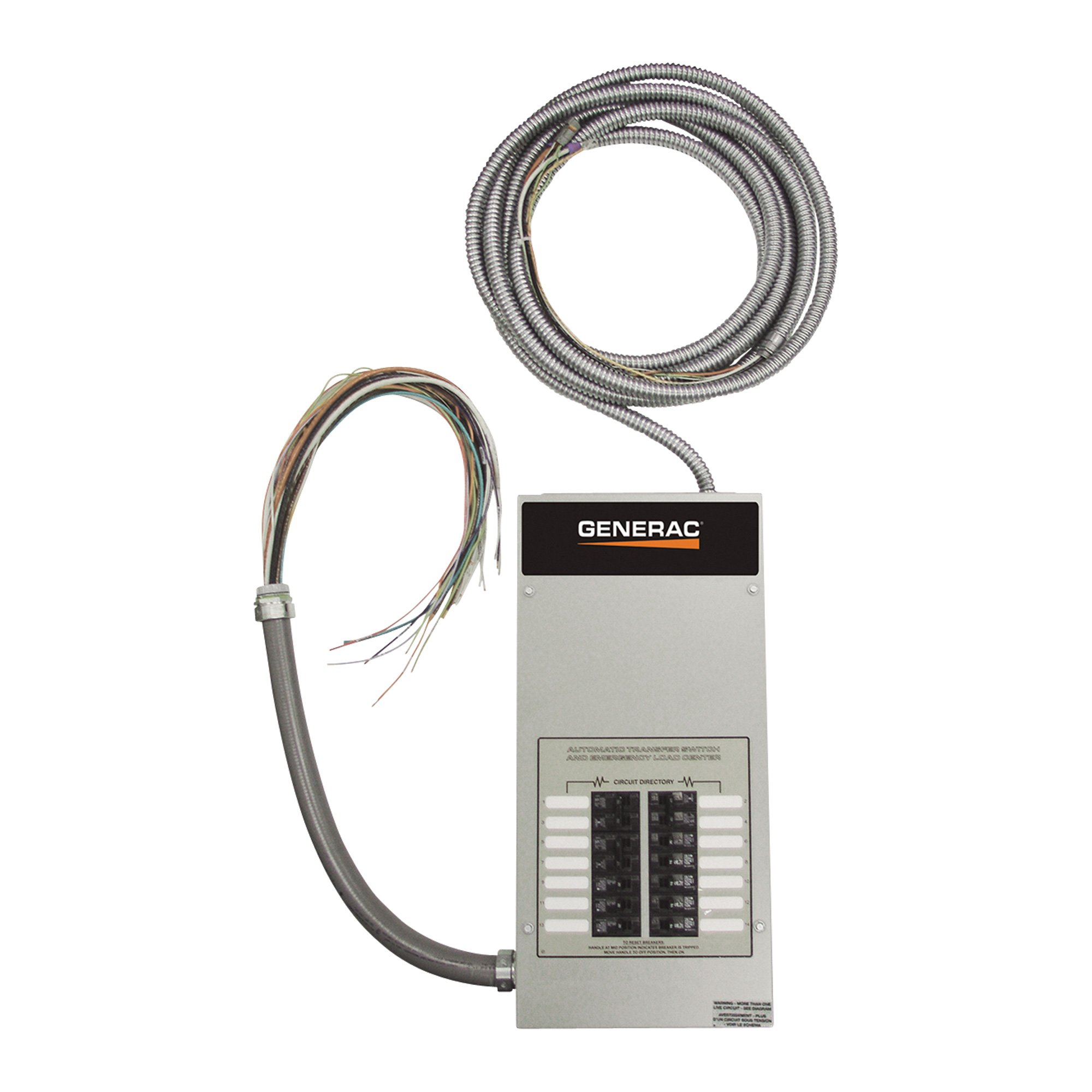 Generac Prewired Transfer Switch — 100 Amps, 14 Circuits, Model ...