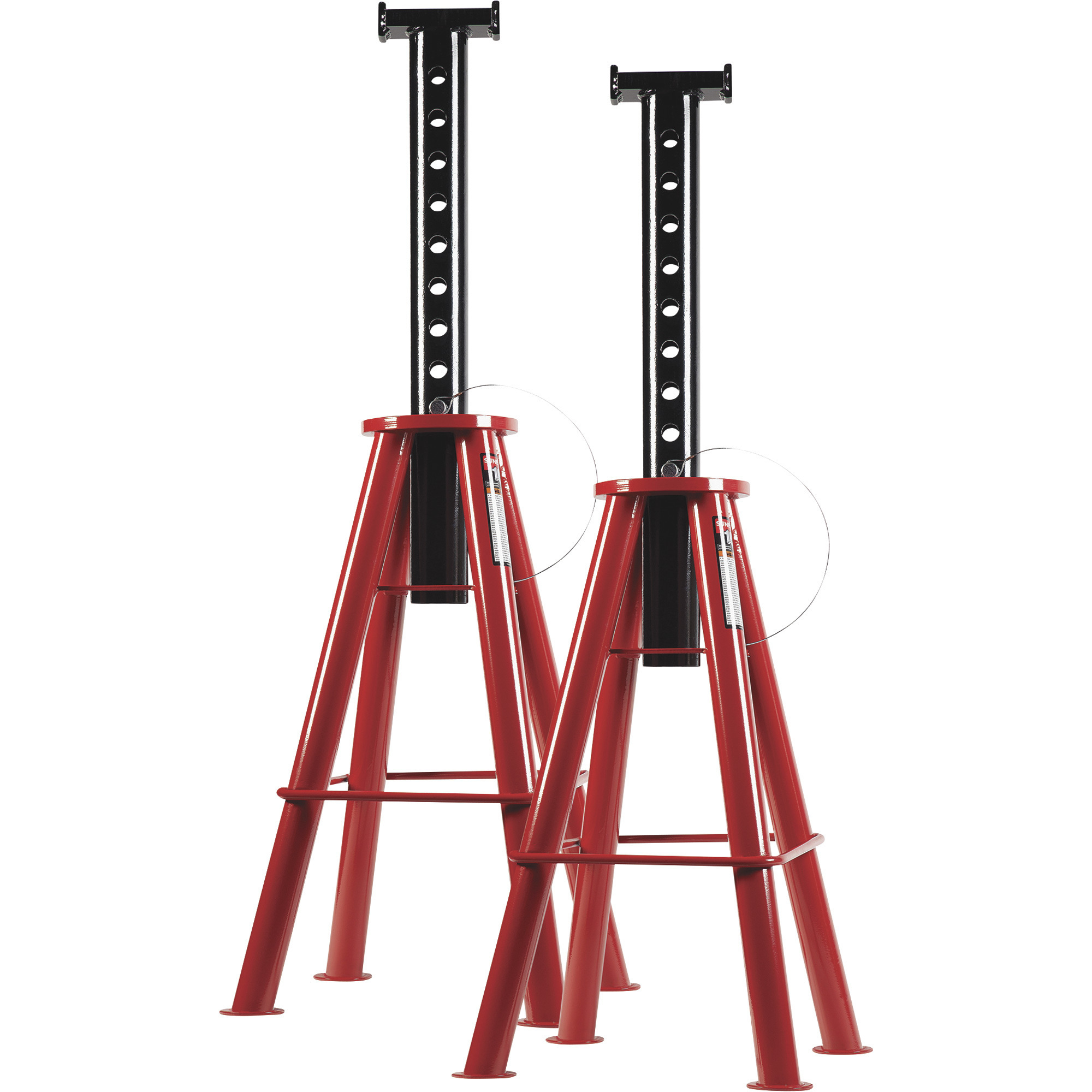 Sunex High-Height Pin-Type 10-Ton Jack Stands, Pair, Model# 1410 ...
