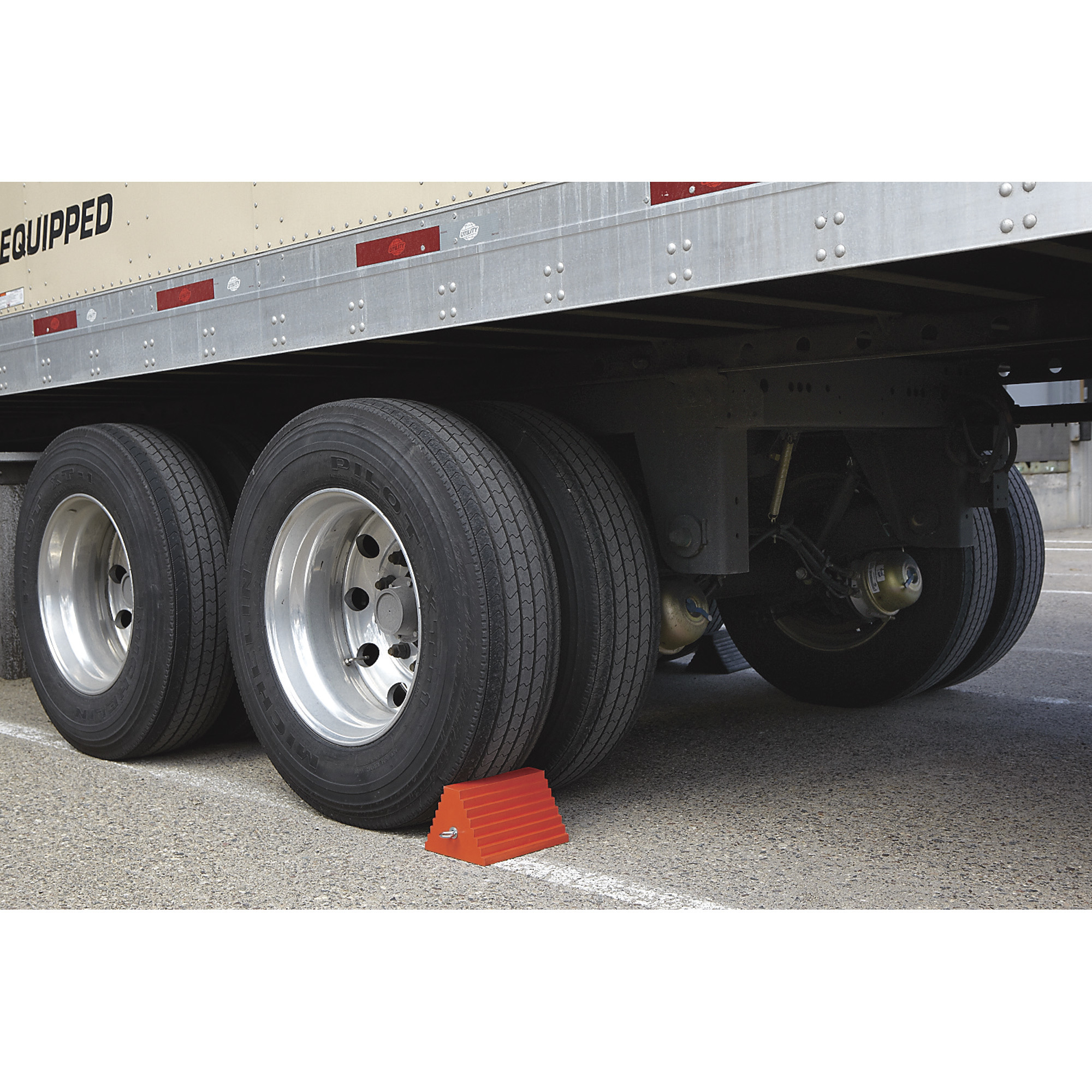 Ironton Pyramid-Style Wheel Chock — Polyurethane, 9 3/4in.L x 7 3/4in.W ...