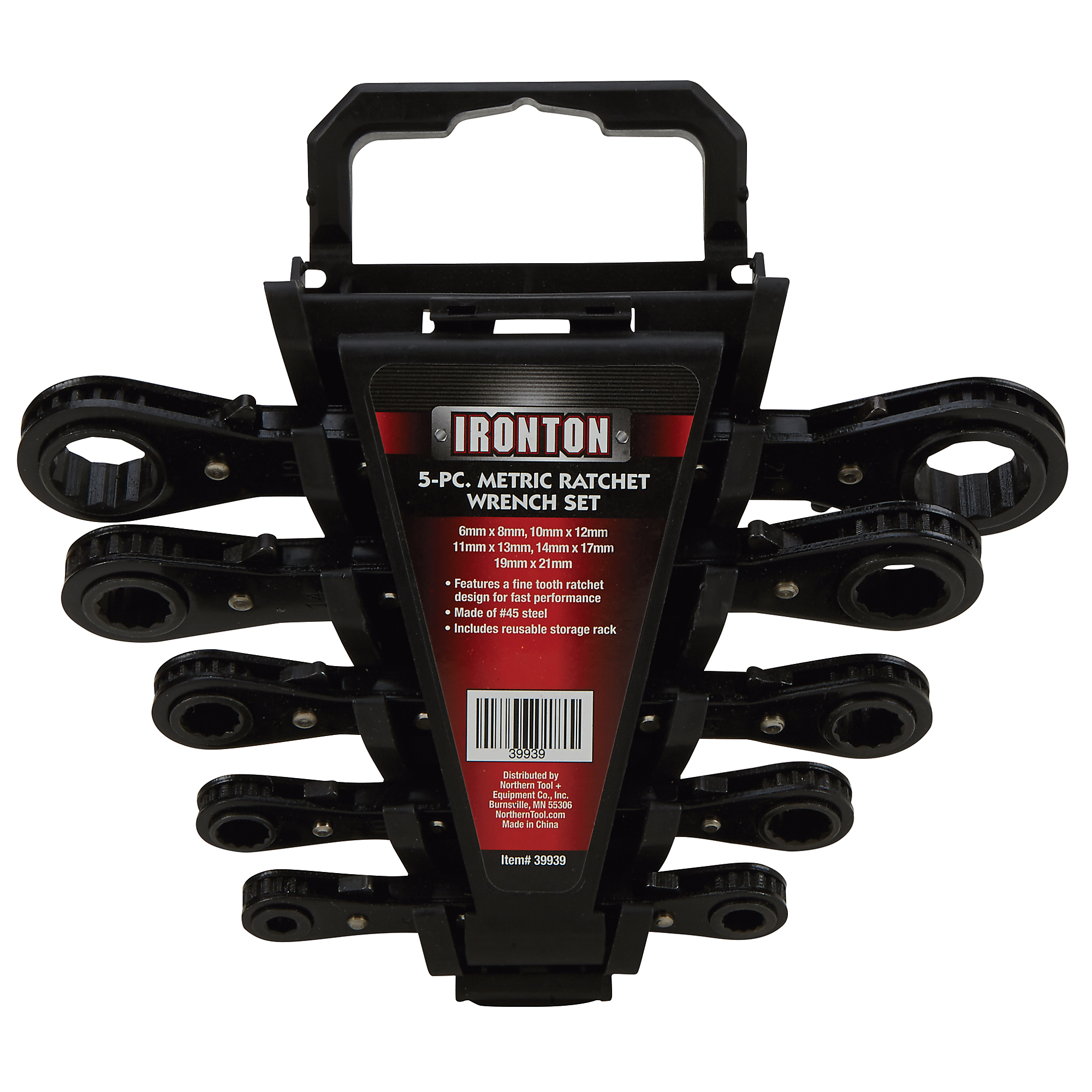 Ironton Ratcheting Box-End Wrench Set, 5-Pc., Metric | Northern Tool