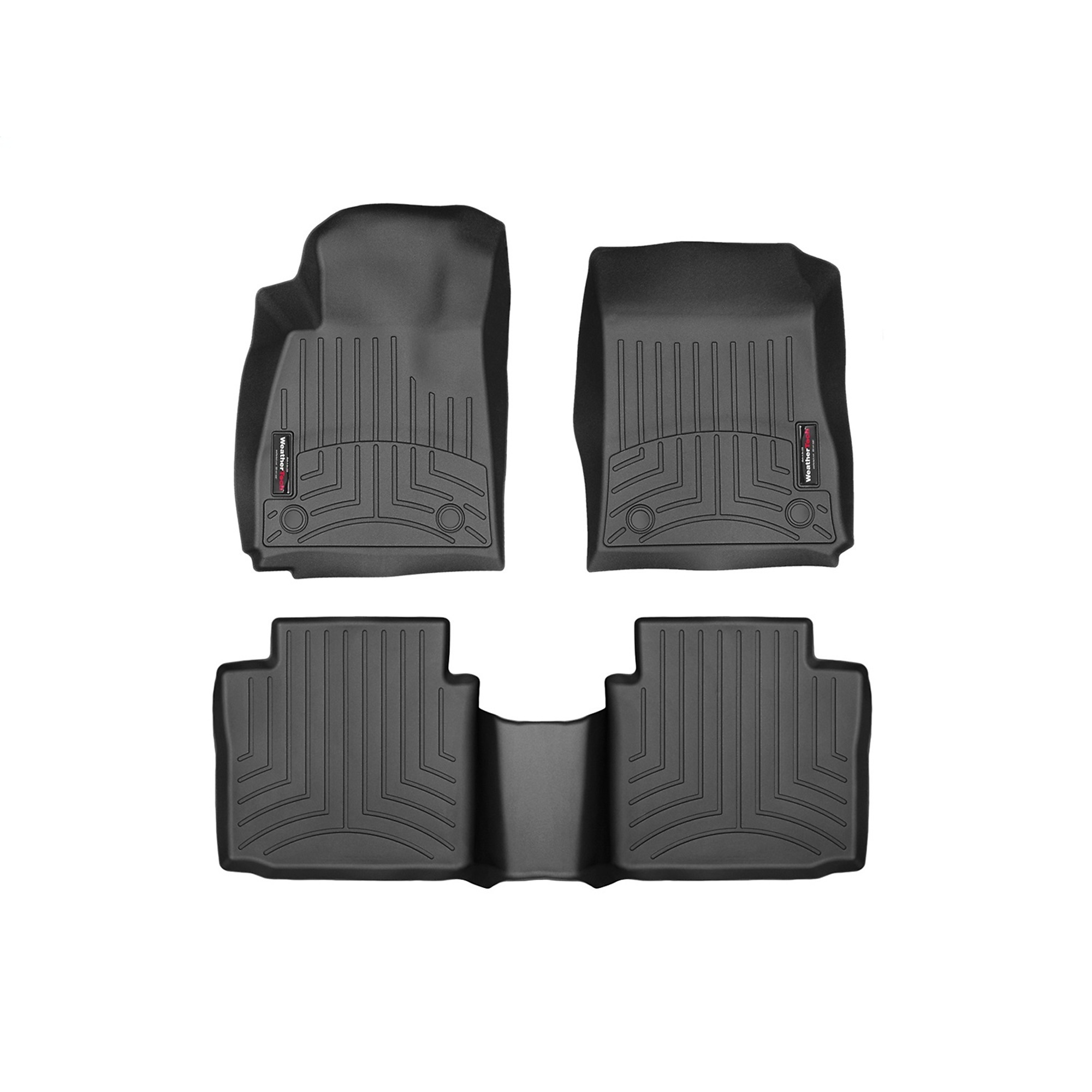 WeatherTech Floor Mat Set Fits 2014 2019 Chevrolet Impala Primary Color Black Material Type Molded Plastic Model 44534 1 2 Northern Tool