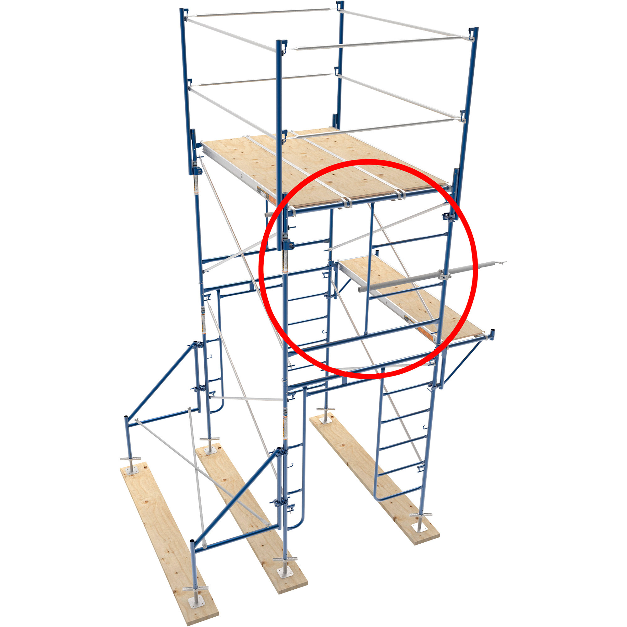 Metaltech Mason Scaffold Frame Section, 60In.W x 72In.H, Model# M ...