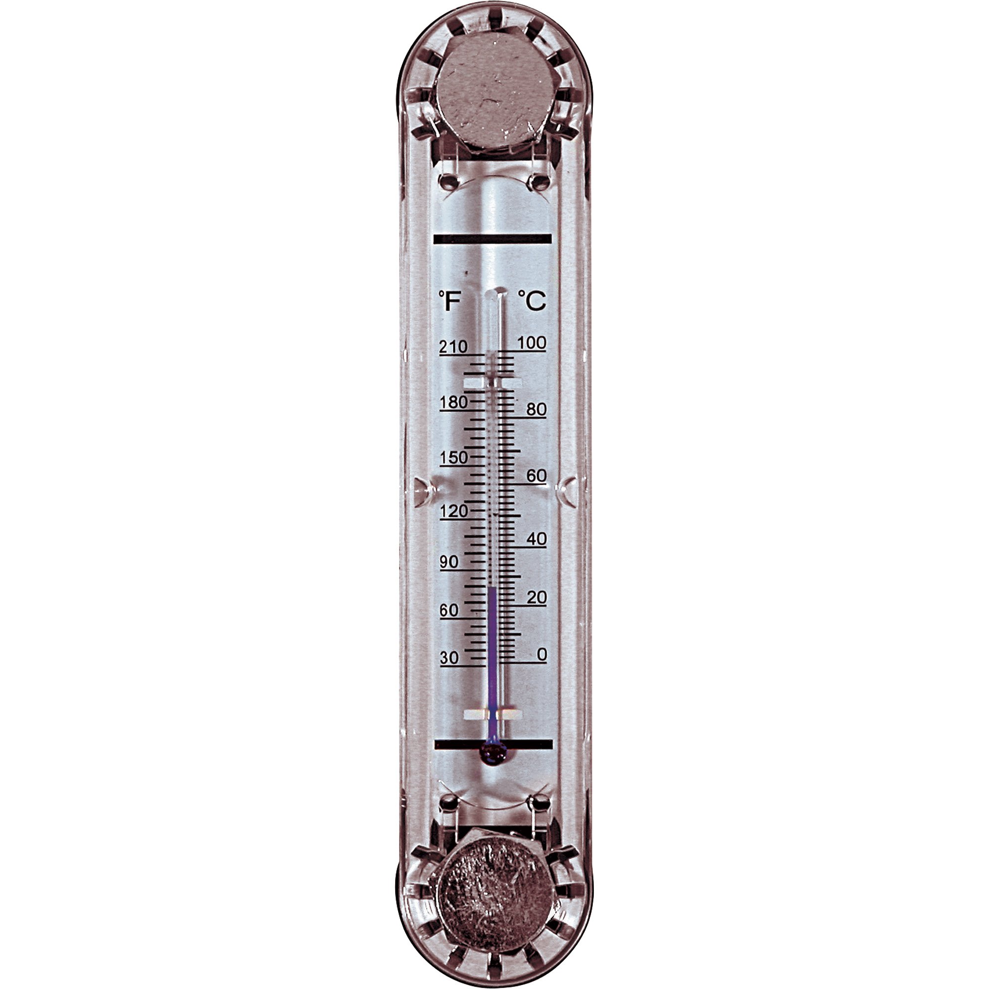 Buyers Fluid Level Gauge With Thermometer — Polycarbonate Housed 0838