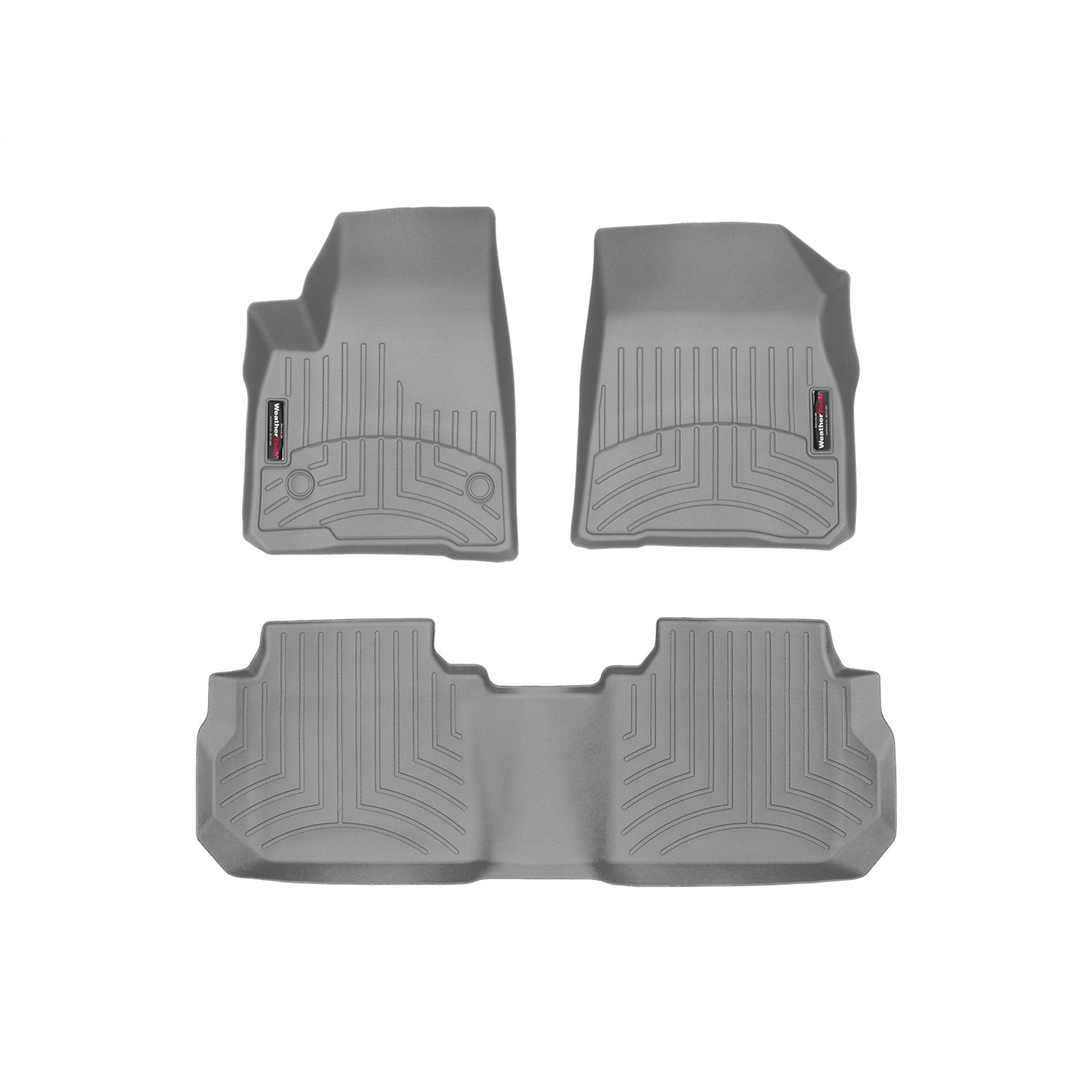 WeatherTech Floor Mat Set Fits 2017 2019 Cadillac XT5 Primary Color Gray Position Front and Rear Model 46955 1 2 Northern Tool