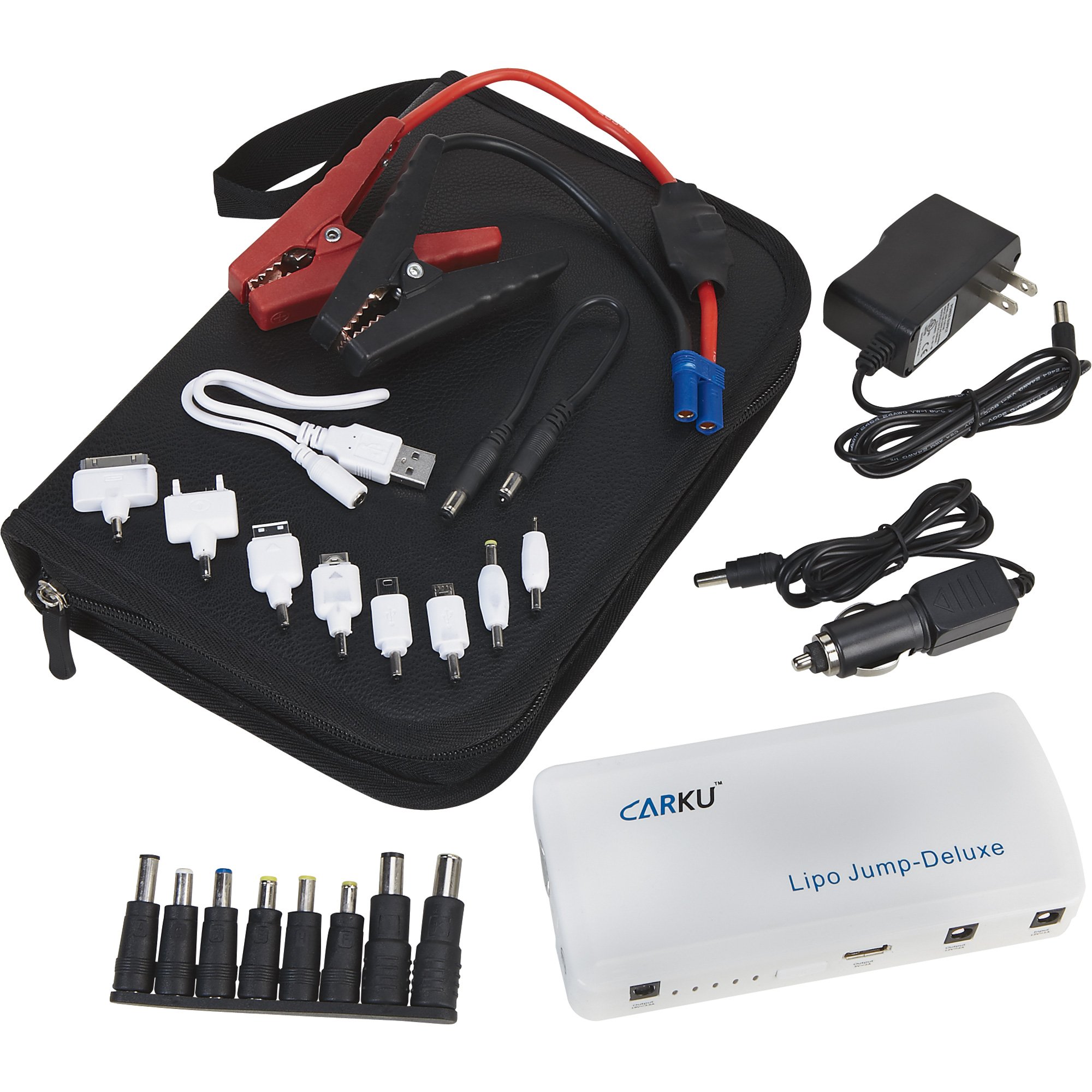 CarKu Compact Jumpstarter/Power Bank — 12 Volt, 222CCA, 200 Starting ...